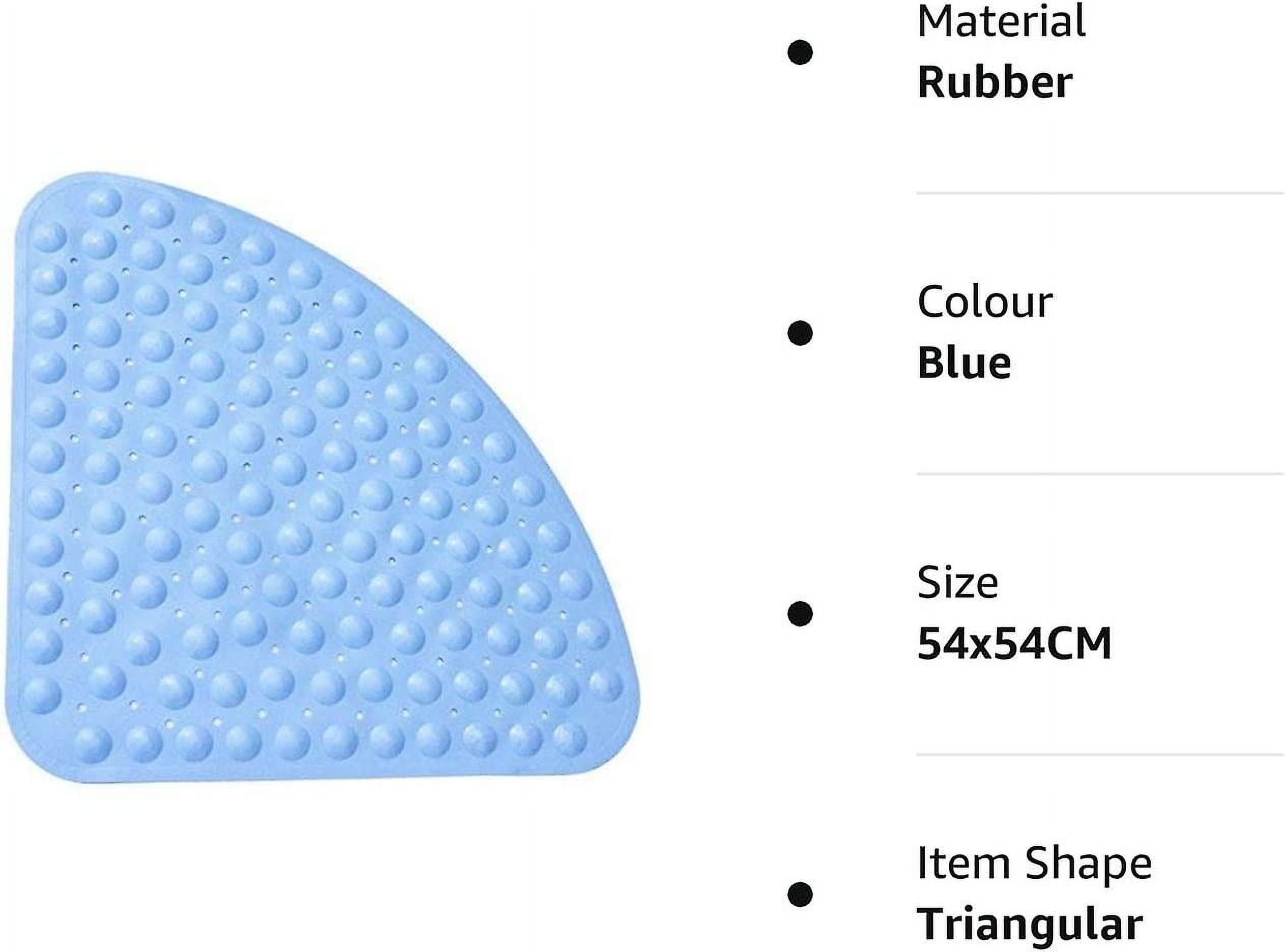 Rubber Corner Shower Mat Anti slip Quadrant Bath Mat Anti bacterial ...