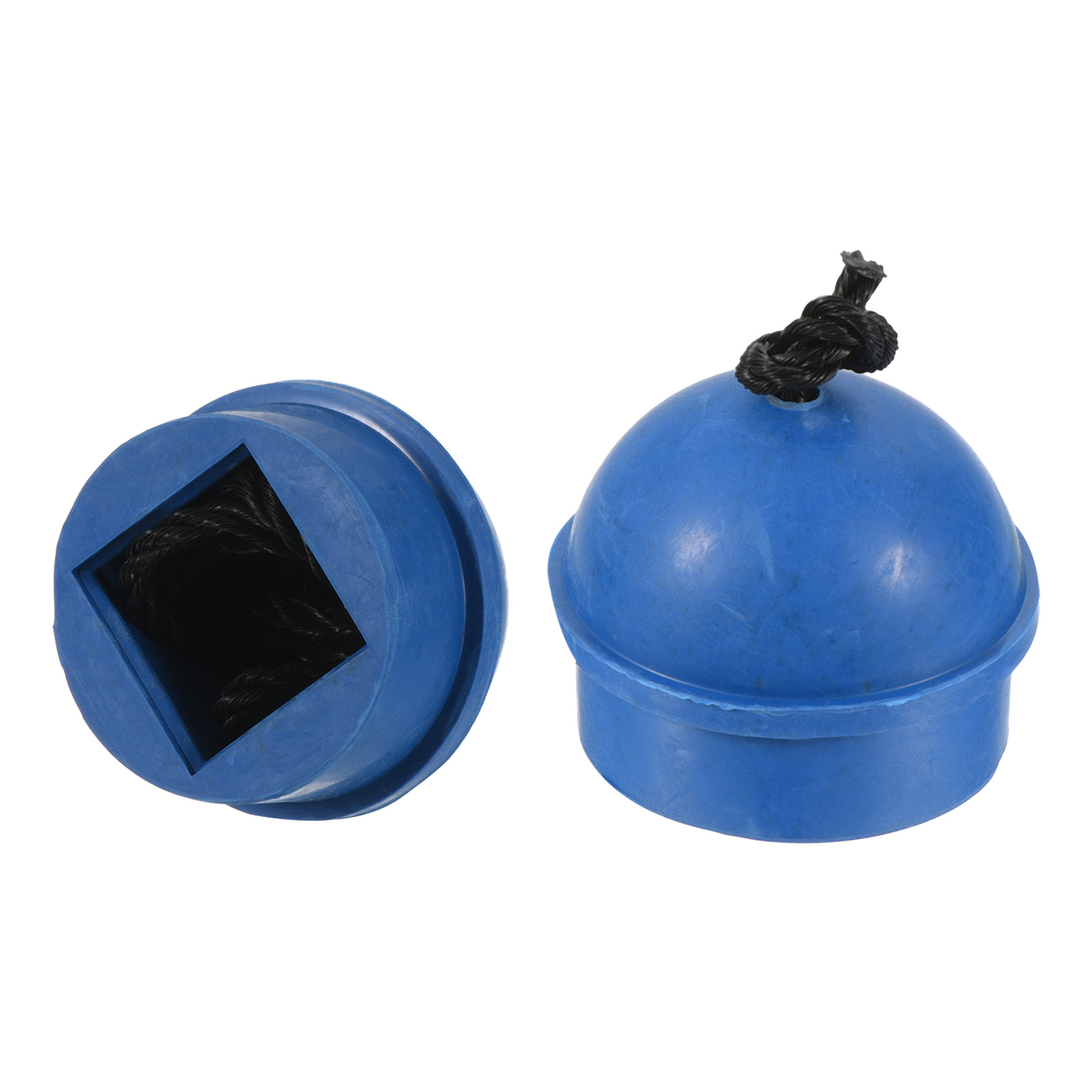 Rubber Cue Chalk Holder Billiard Pool Cue Tips Chalks Case with Cord ...