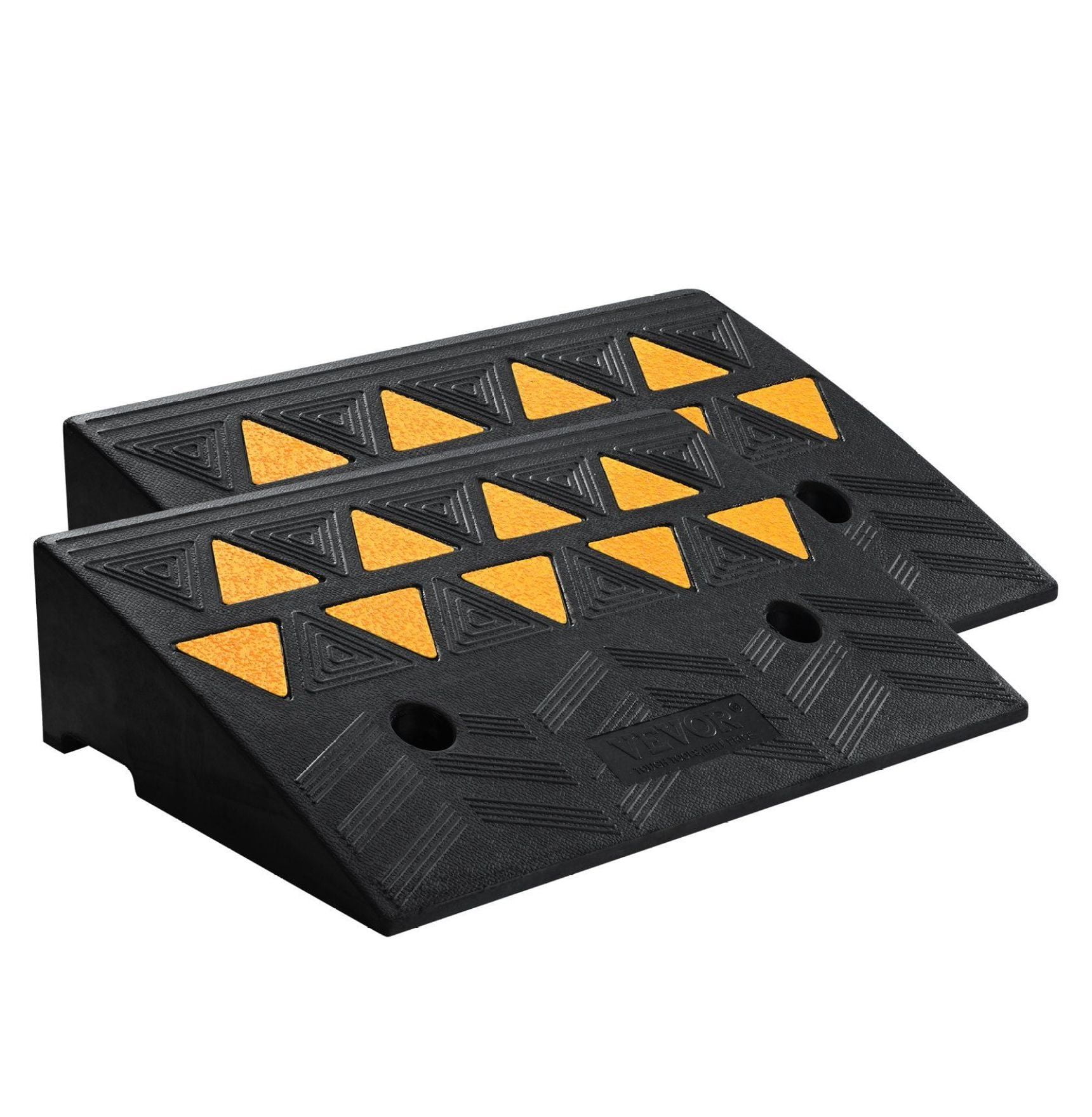 Rubber Curb Ramp 2 Pack, 5" Height Heavy-Duty 33069 lbs/15 T Capacity ...
