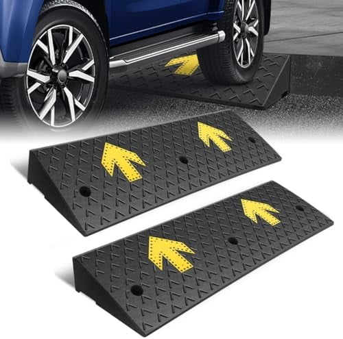 Rubber Curb Ramp 4.3" Rise Height, Arrow Patterned Sidewalk Curb Ramp ...