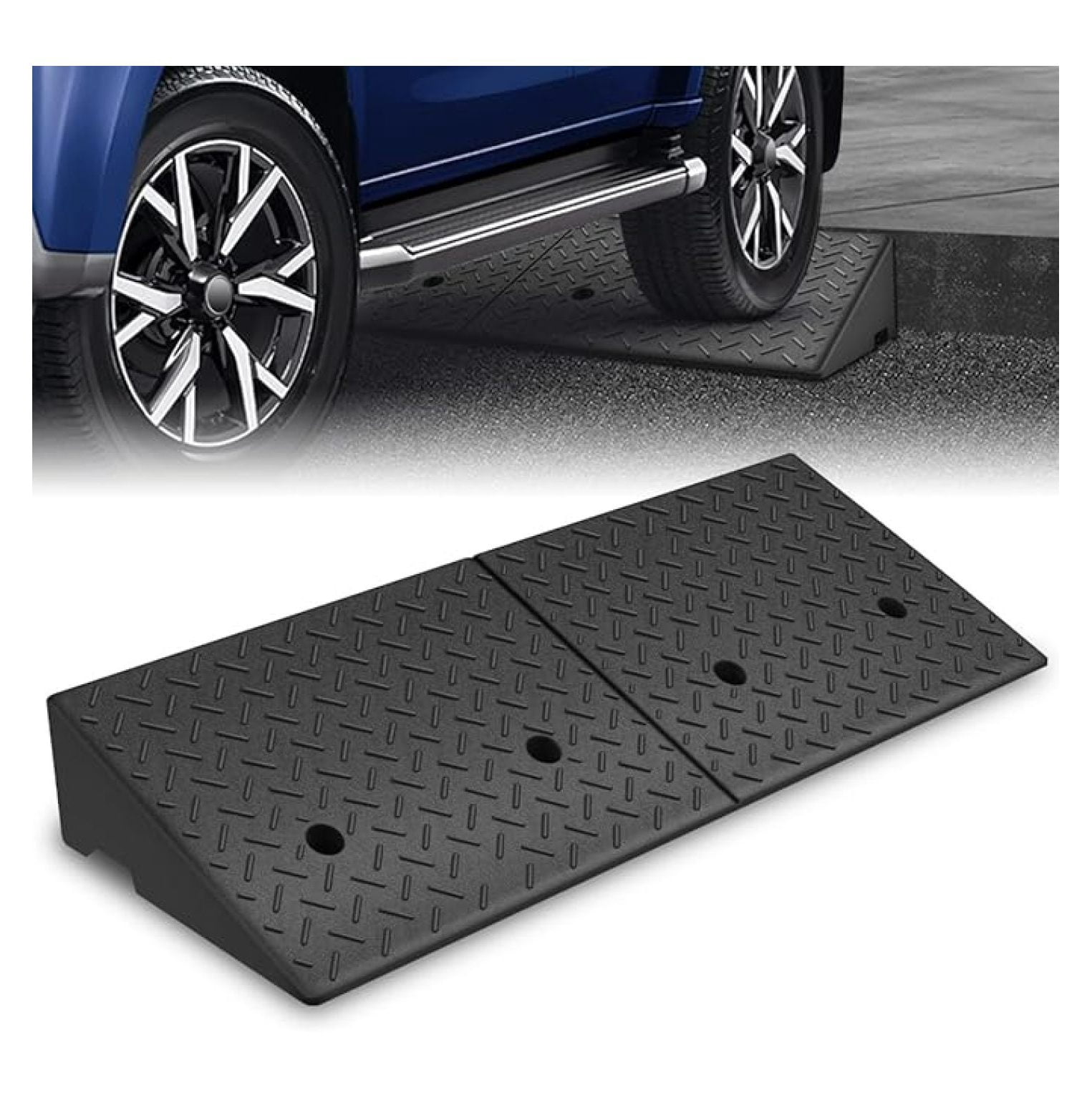 Rubber Curb Ramp 5.9" Height, Sidewalk Curb Ramp for Forklift Truck ...