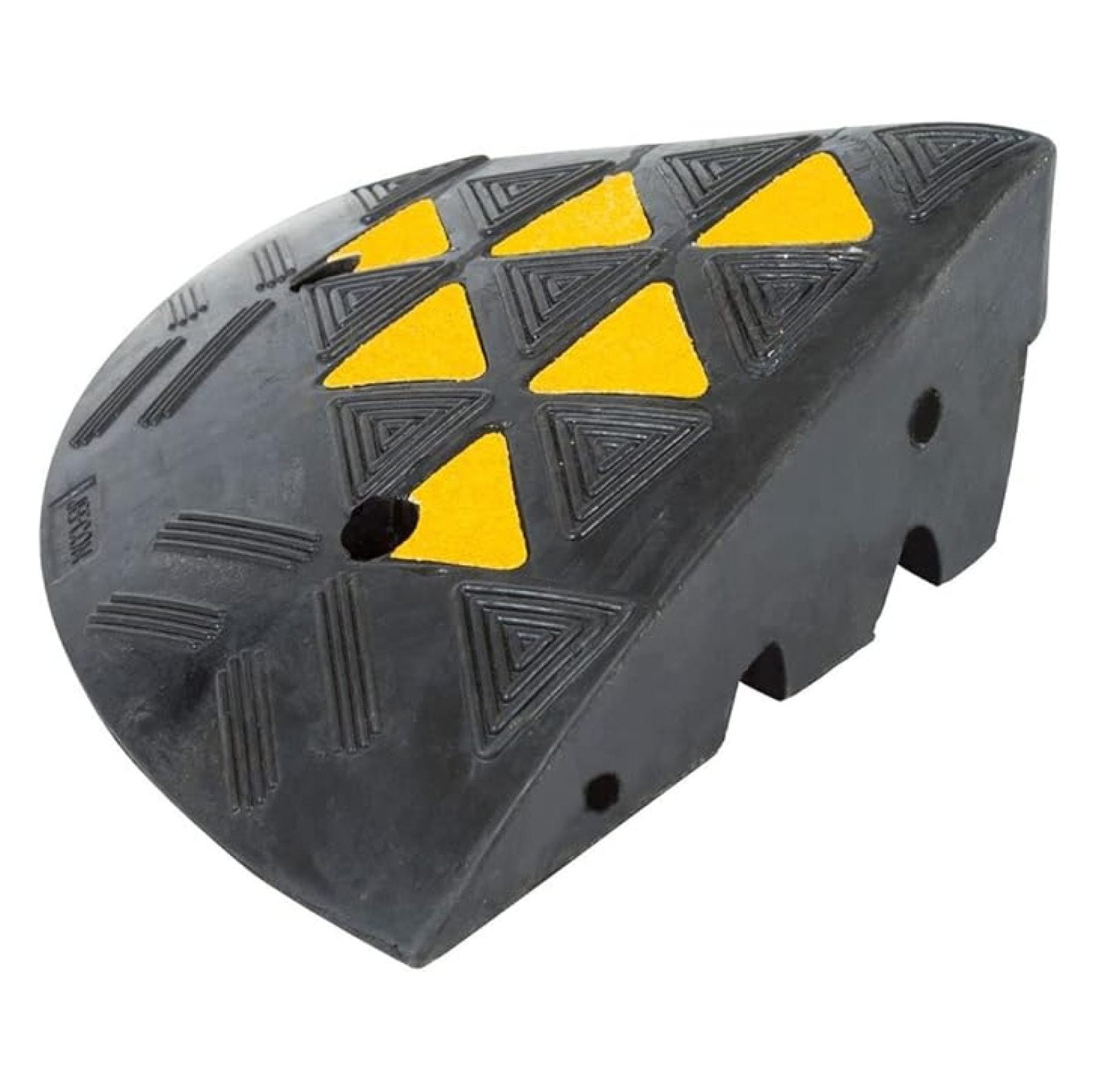 Rubber Curb Ramp End - 14"x6", 60,000 lb Capacity - Heavy Duty Rubber ...