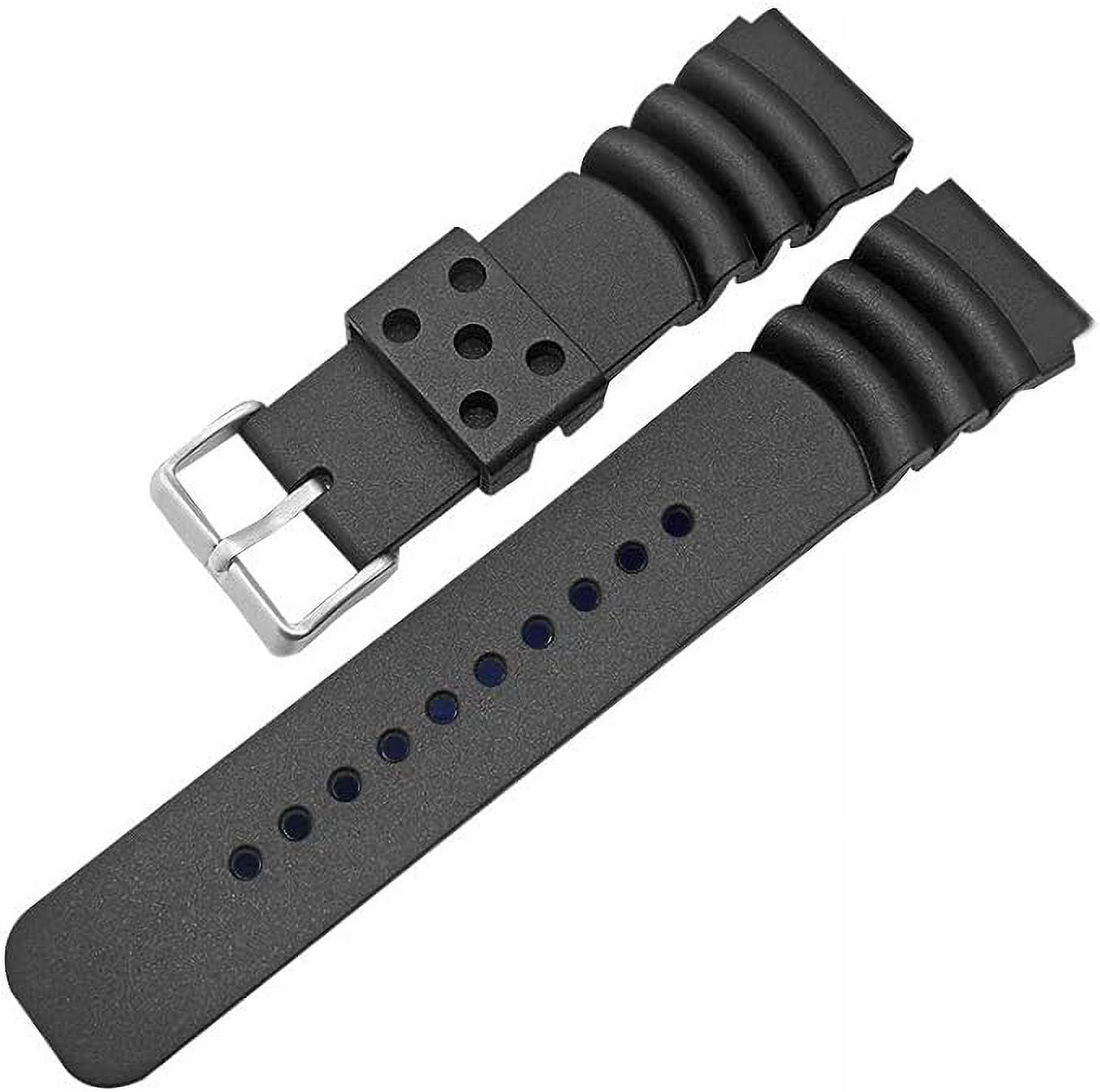 Rubber Curved Line Watch Band 20mm 22mm 24mm Divers Model Fit for Seiko ...