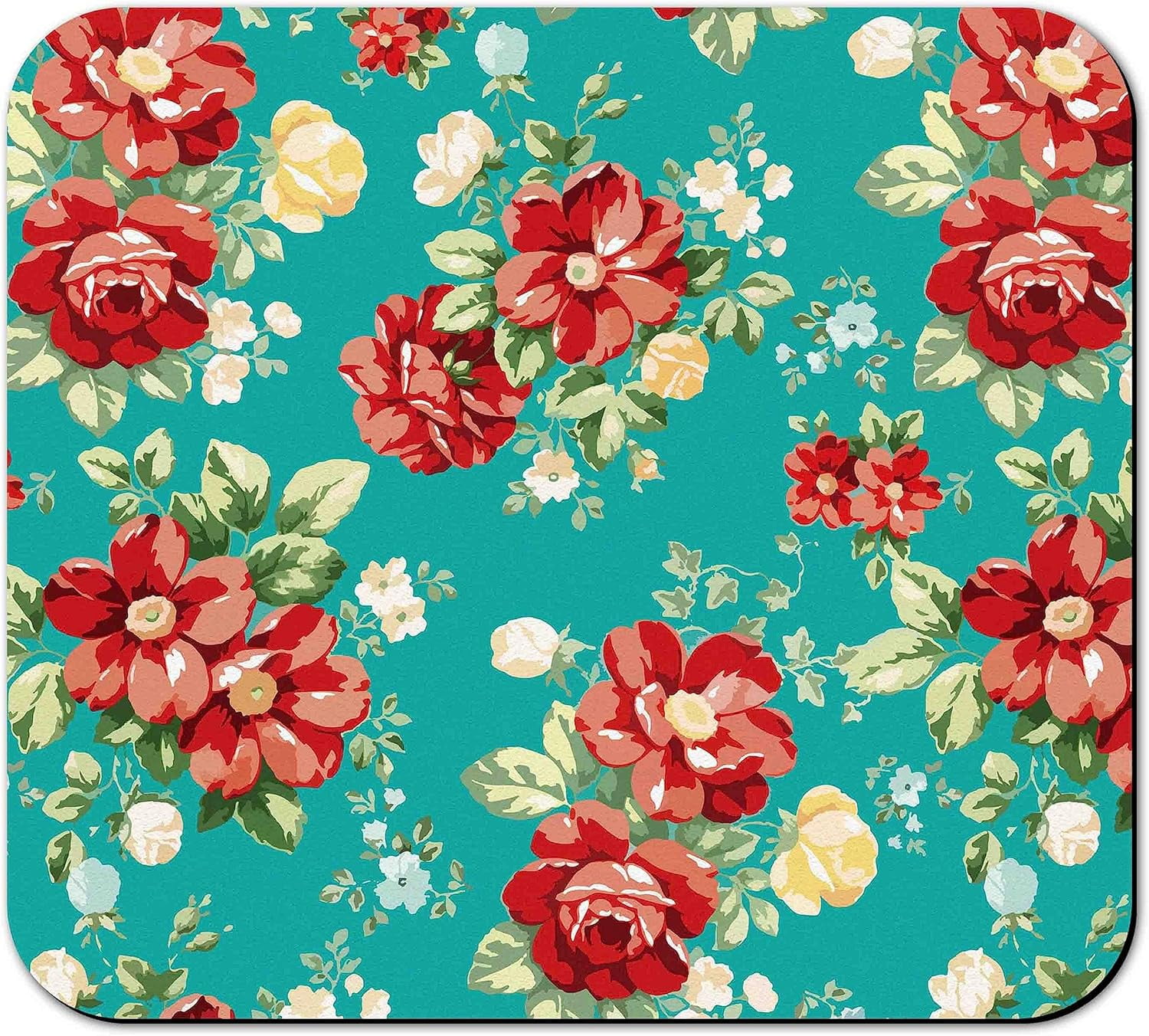 Rubber Dish Drying Mat for Kitchen Counter Large Boho Flowers Washable ...