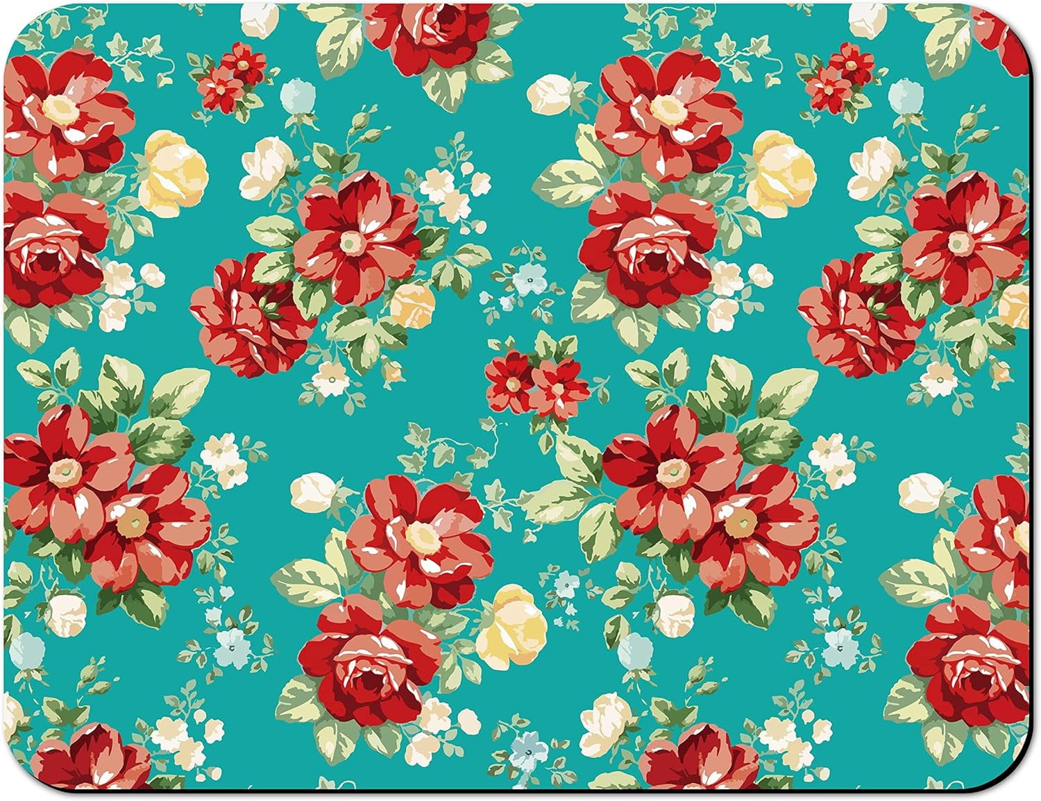 Rubber Dish Drying Mat for Kitchen Counter Large Boho Flowers Washable ...