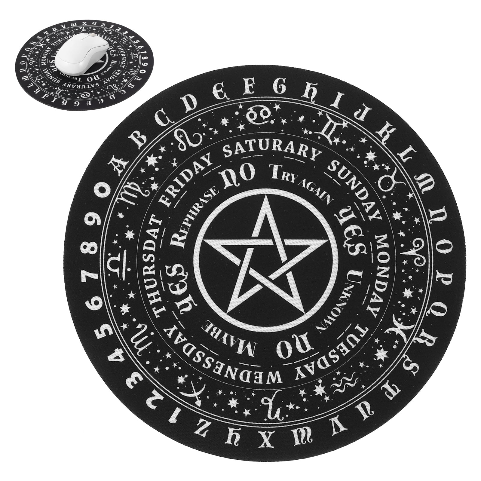 Rubber Divination Mat Board Divination Board Astrology Pendulum Mat ...