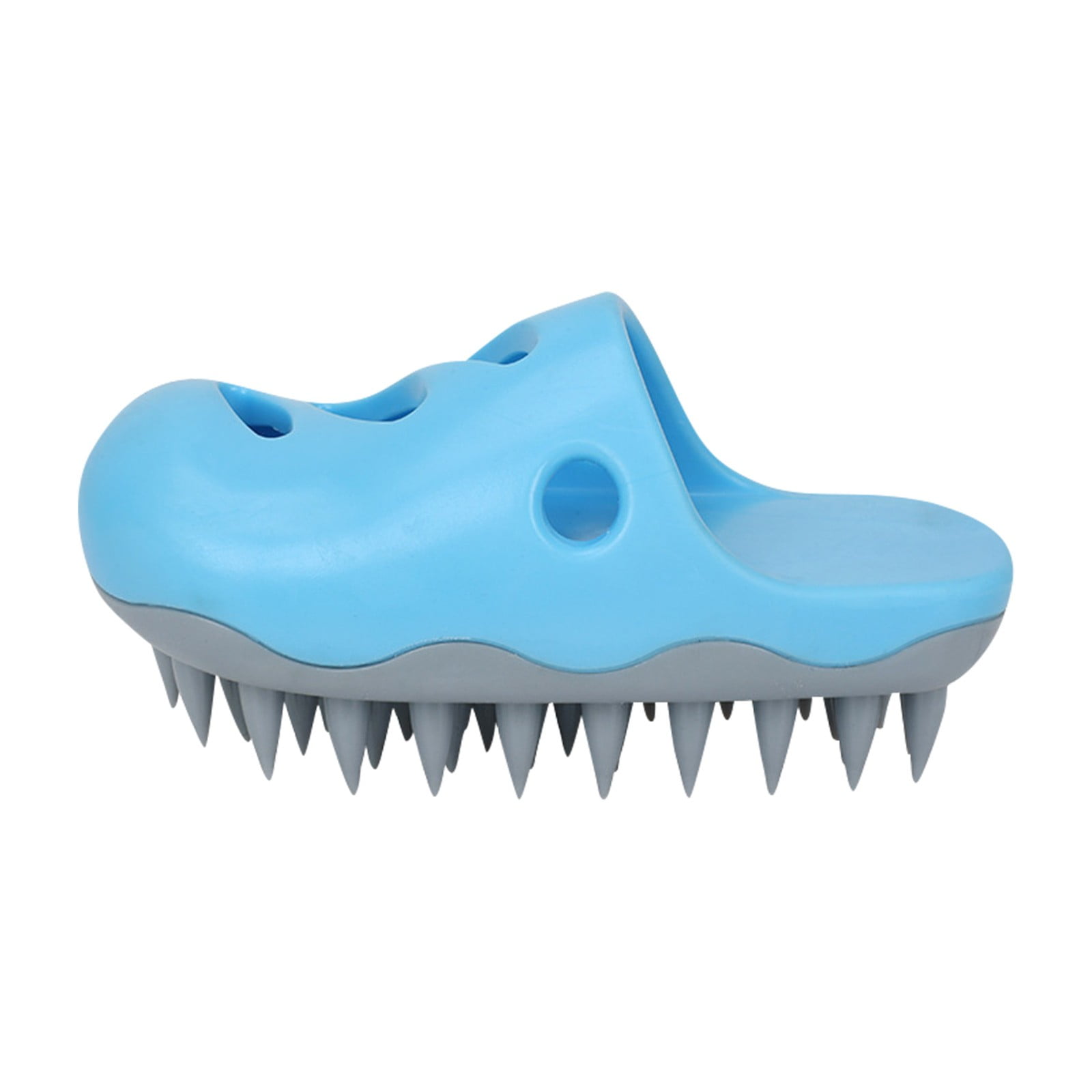 Rubber Dog Bath & Massage Brush, Cat Shampoo Brush Scrubber Shower Wash ...