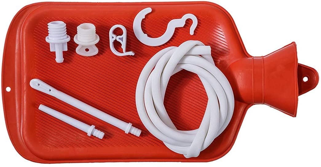 Rubber Douche / Enema Bag, Hot Water Bottle Combination System Kit for ...