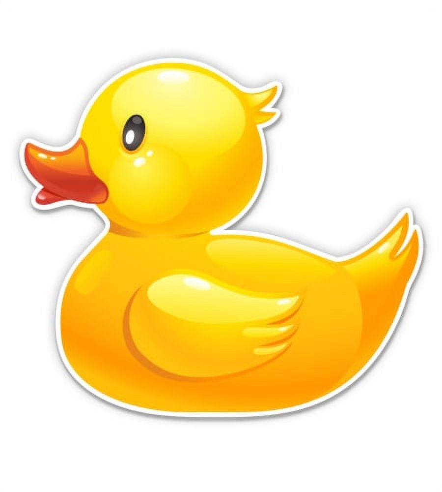 Rubber Duck - 8" Vinyl Sticker - For Car Laptop I-Pad - Waterproof ...