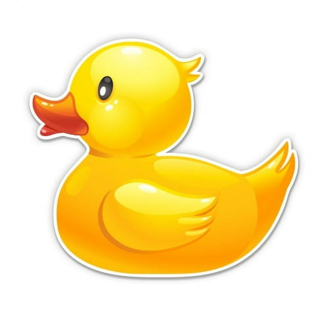 Rubber Duck - 8" Vinyl Sticker - For Car Laptop I-Pad - Waterproof ...