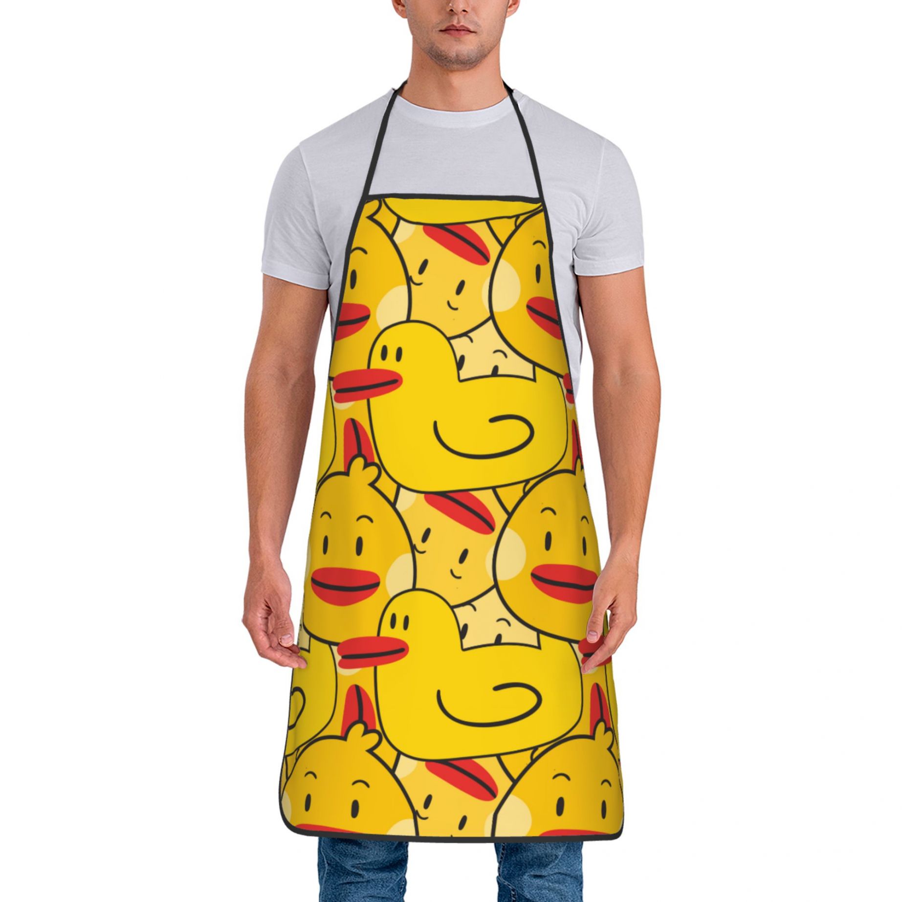 Rubber Duck Aprons for Women Men Waterproof Apron Kitchen Chef Cooking ...