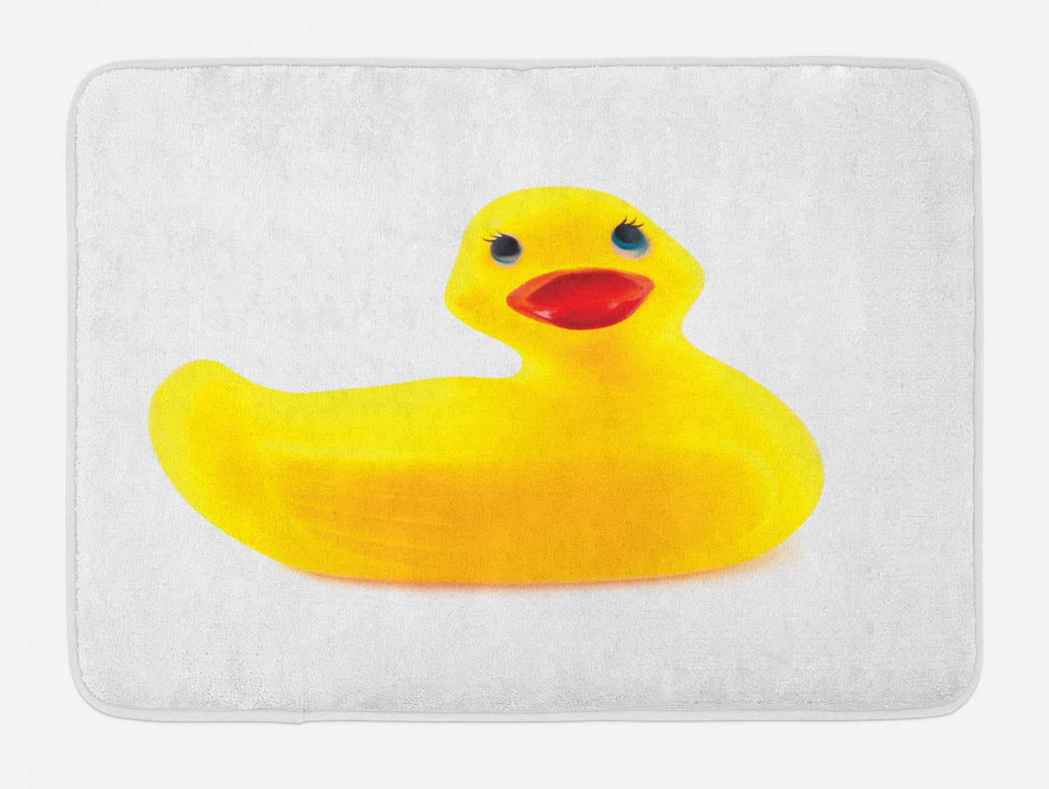 Rubber Duck Bath Mat, Yellow Squeak Ducky Toy Fun Bubble Bath Animal ...