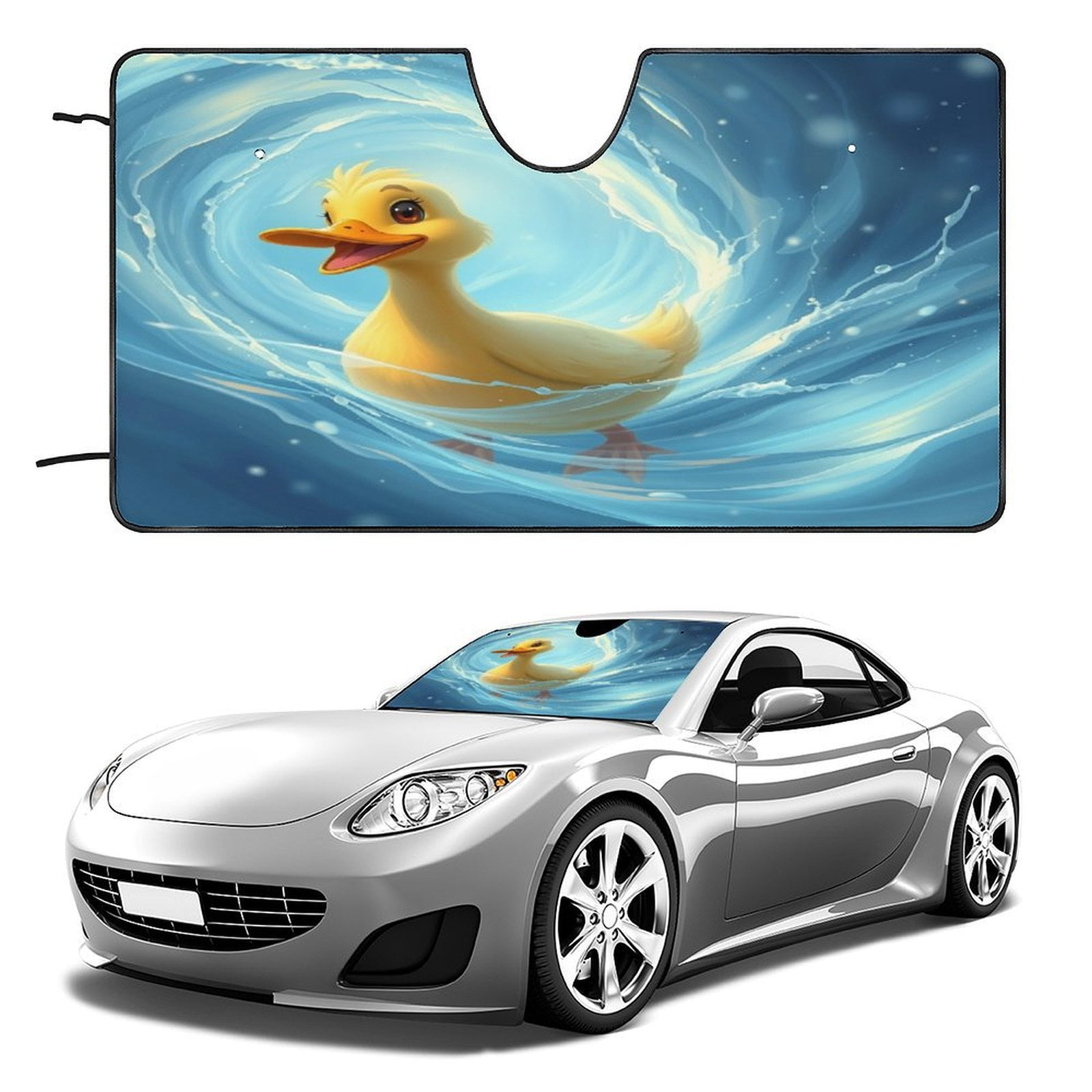Rubber Duck Car Windshield Sunshade Auto Sun Shade Car Front Window ...