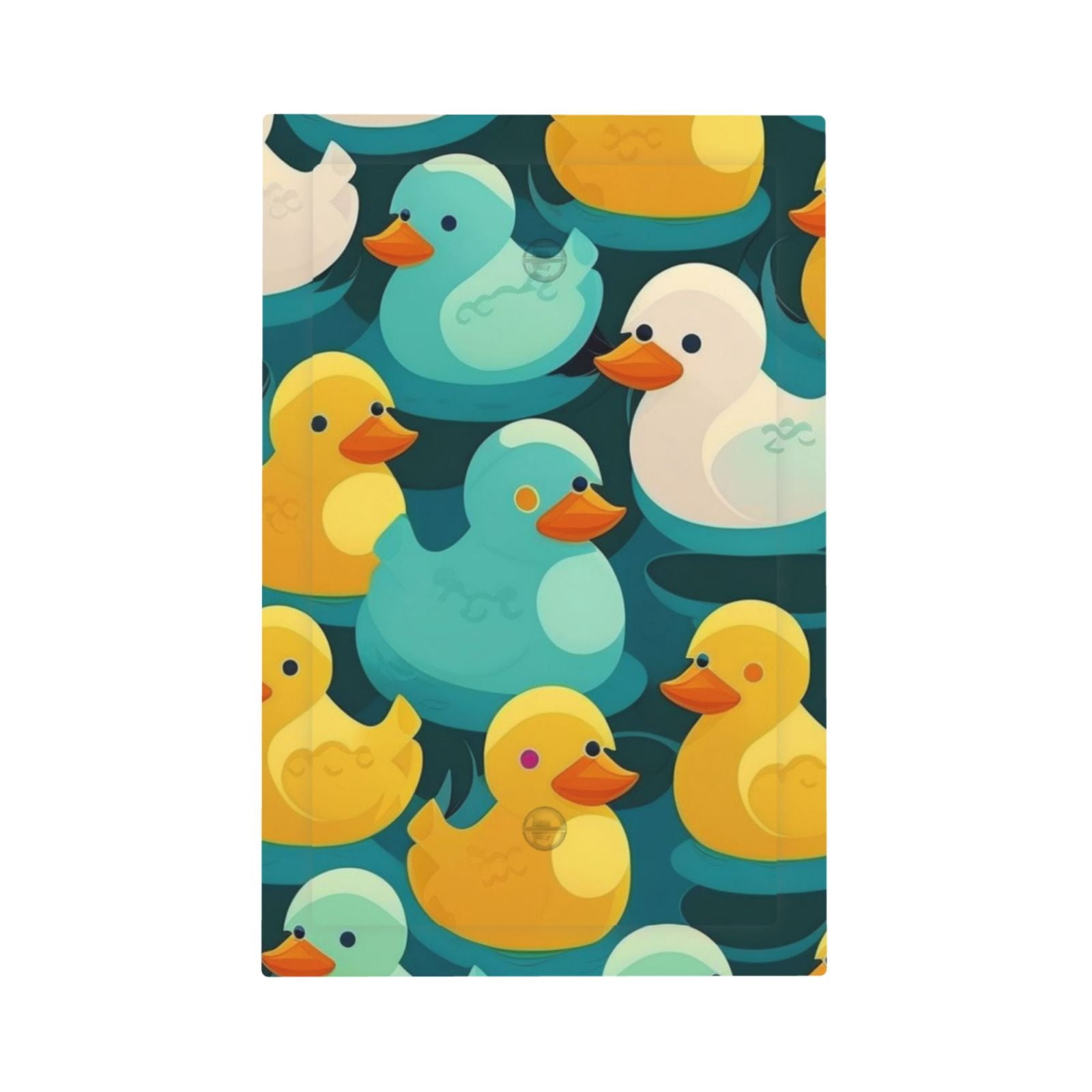 Rubber Duck Colorful Cartoon No Device Blank Wall Plate 1 Gang ...