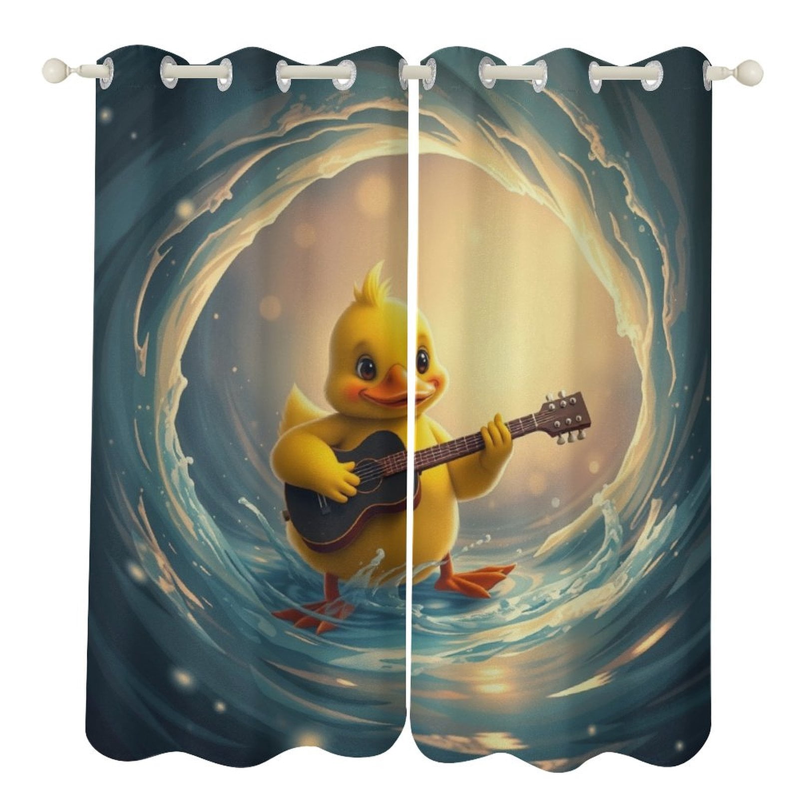 Rubber Duck Curtain for Living Room Bedroom Set Design High Quality ...