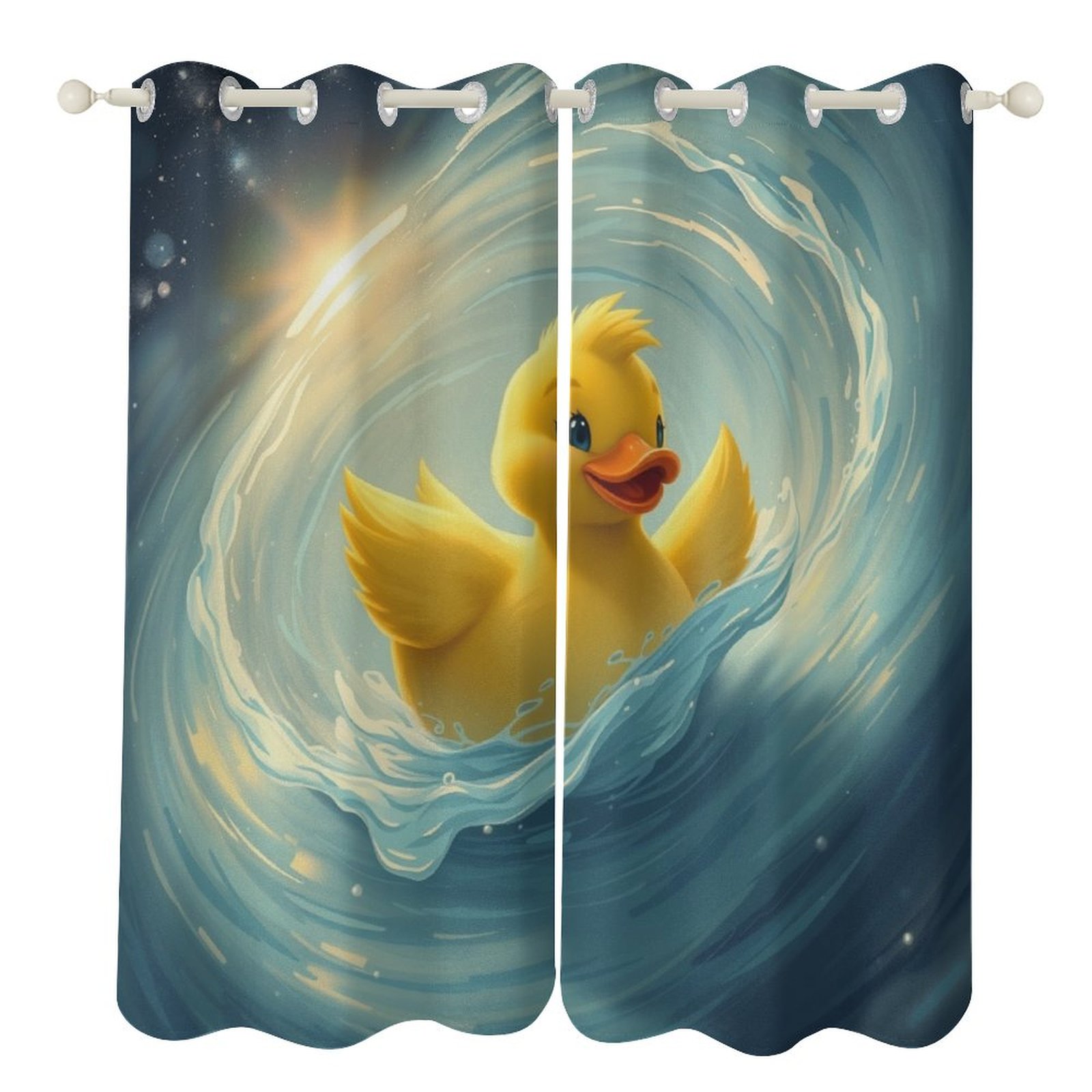 Rubber Duck Curtain for Living Room Bedroom Set Design High Quality ...