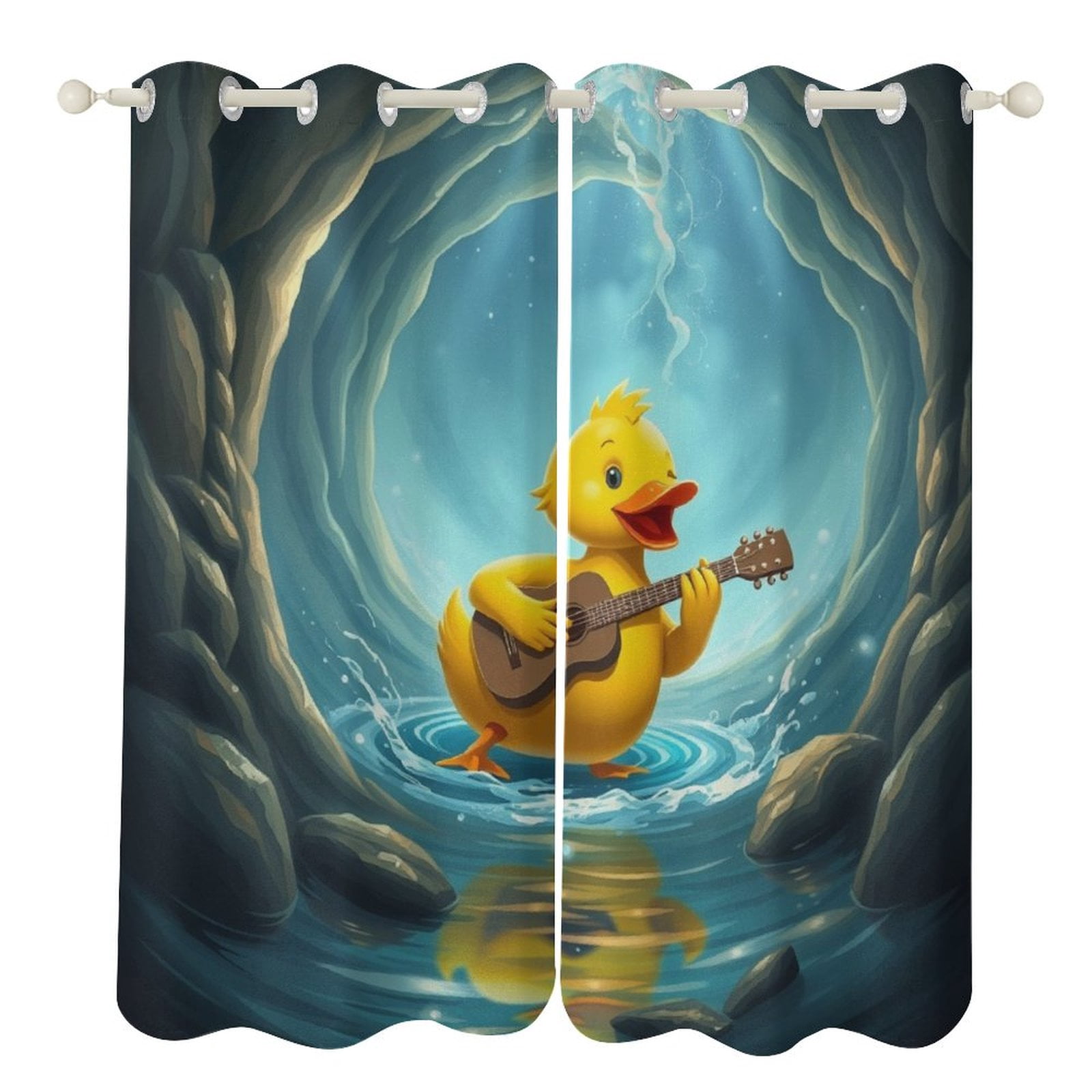 Rubber Duck Curtain for Living Room Bedroom Set Design High Quality ...