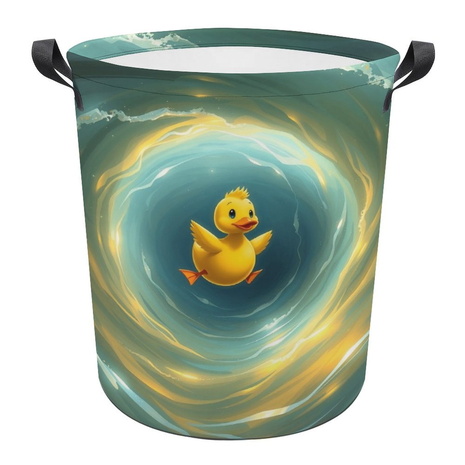 Rubber Duck Folding Laundry Basket Storage Bin Large Hamper Collapsible ...