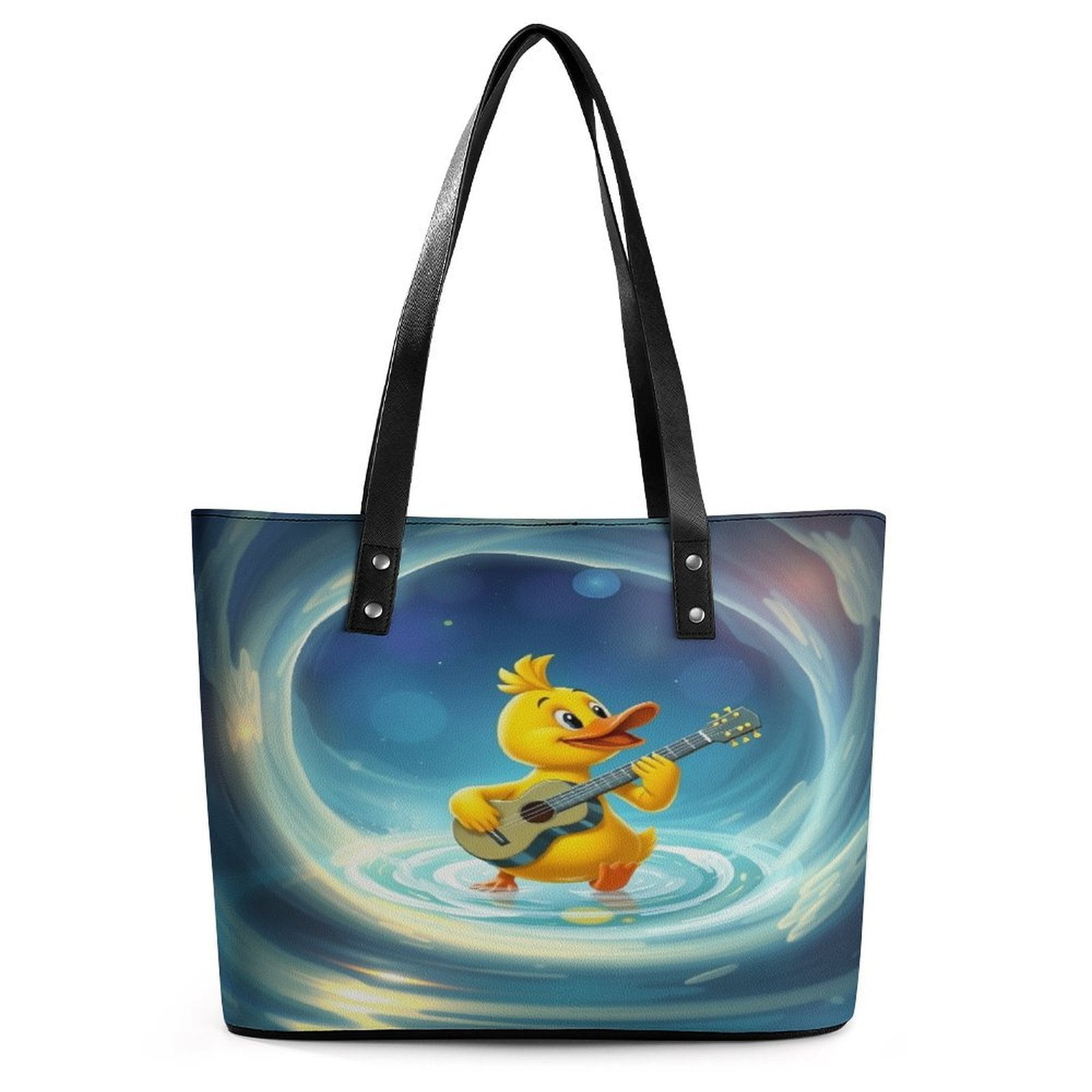 Rubber Duck Handbags PU Leather Shoulder Bag Tote Bag Top-Handle Hand ...