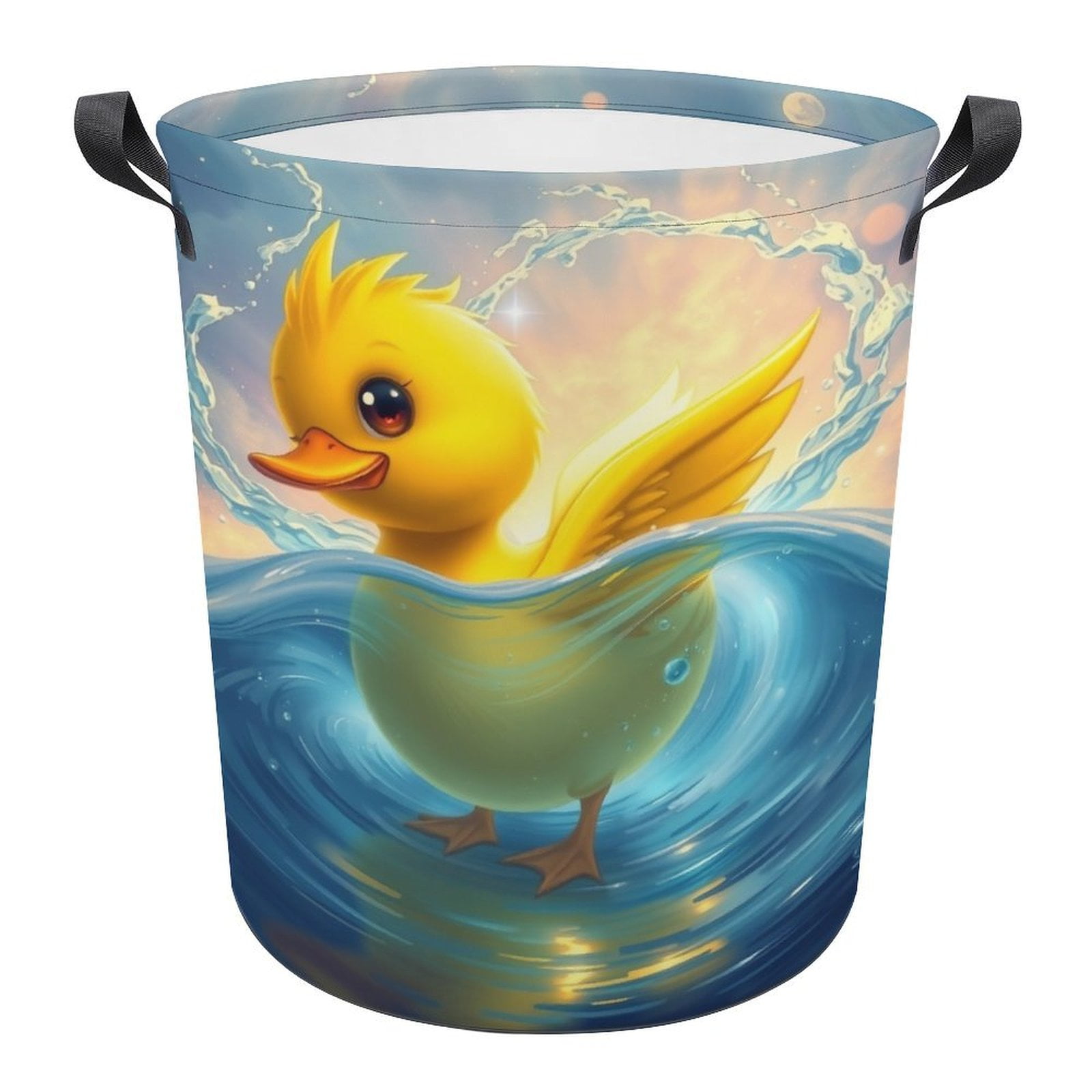 Rubber Duck Laundry Basket Collapsible Clothing Hamper Toys Organizer ...