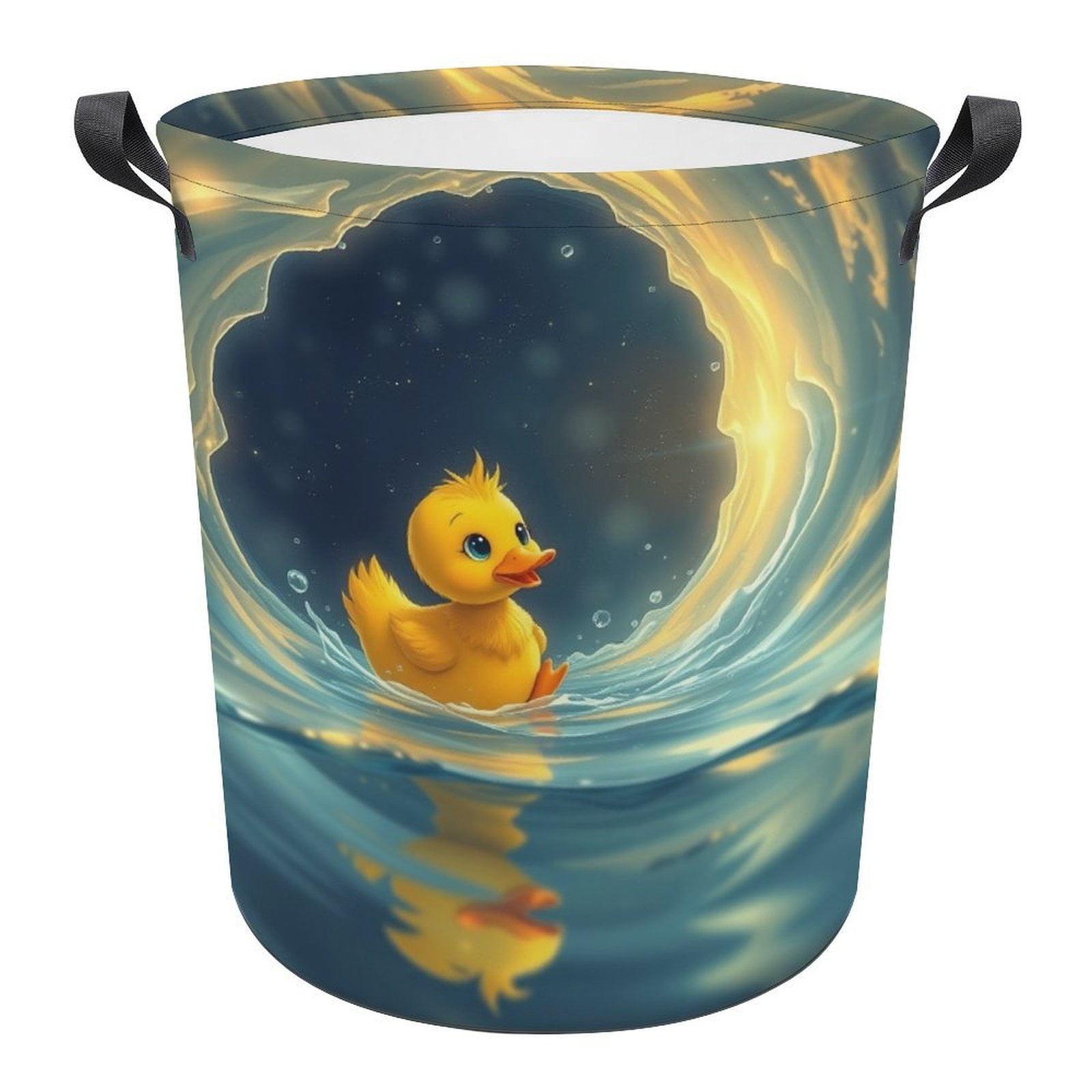 Rubber Duck Laundry Basket Collapsible Clothing Hamper Toys Organizer ...