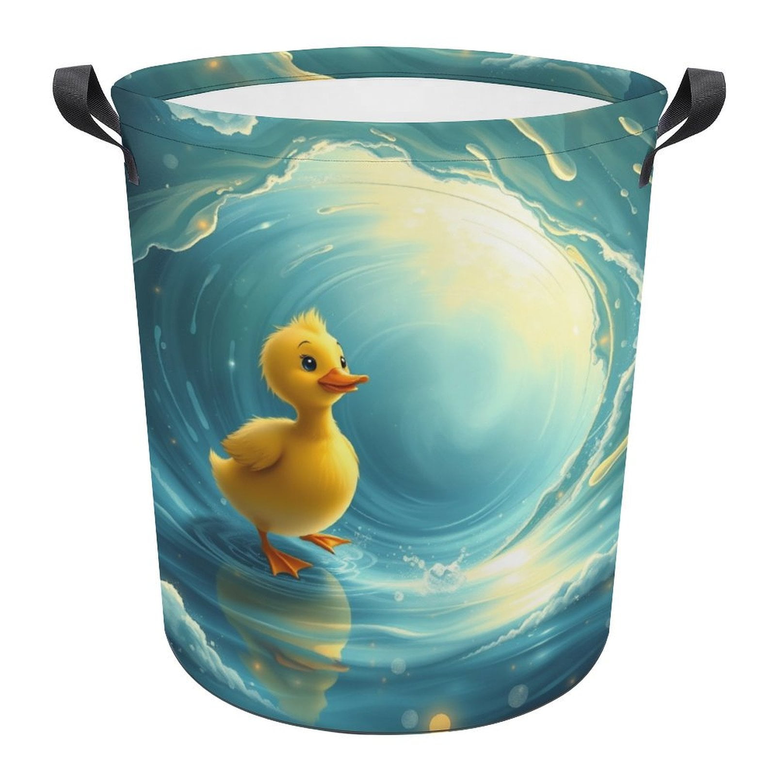 Rubber Duck Laundry Basket Collapsible Clothing Hamper Toys Organizer ...