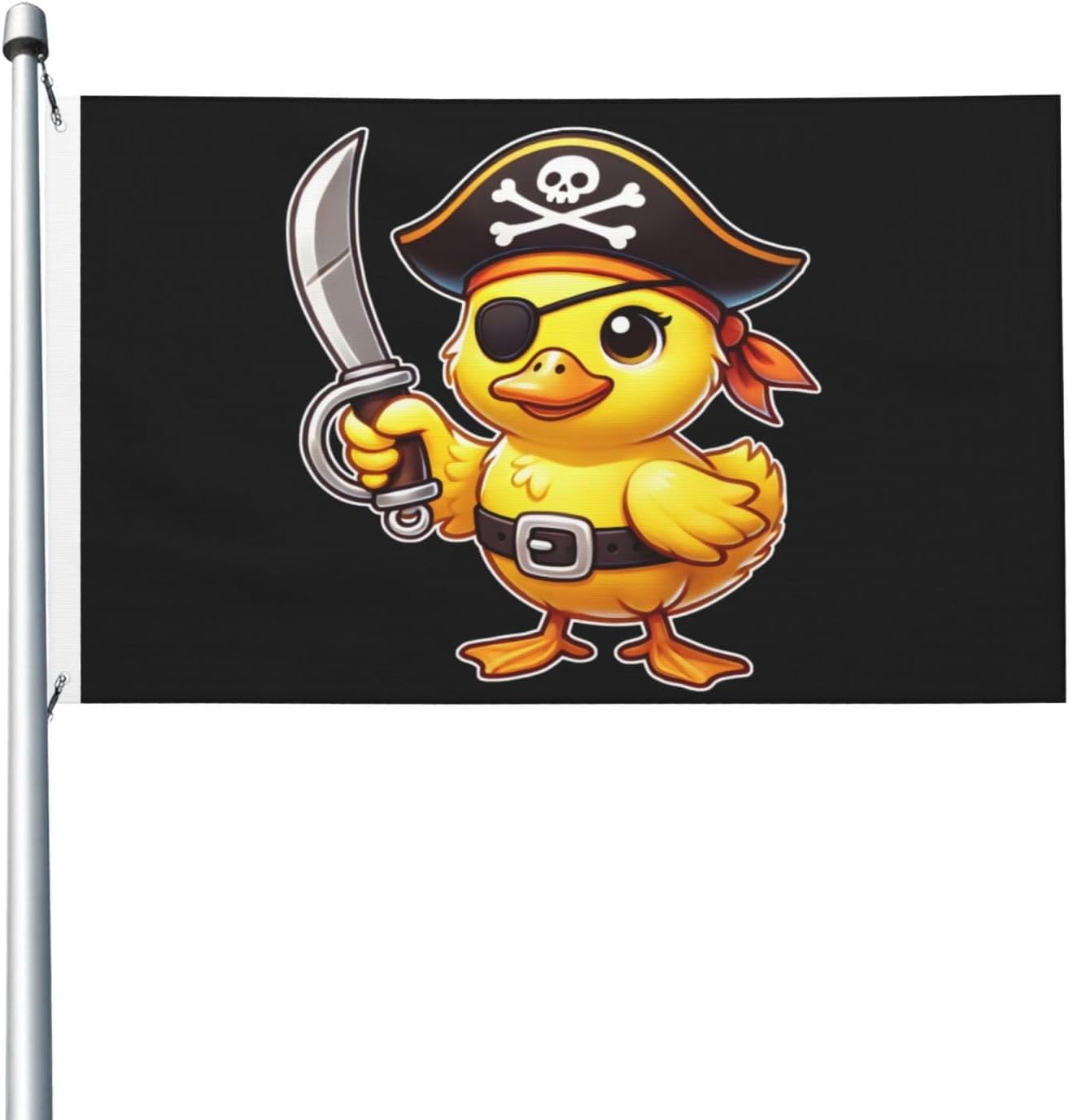 Rubber Duck Pirate Flag 3x5 Ft Animal Pirate Flags for Home Outdoor ...