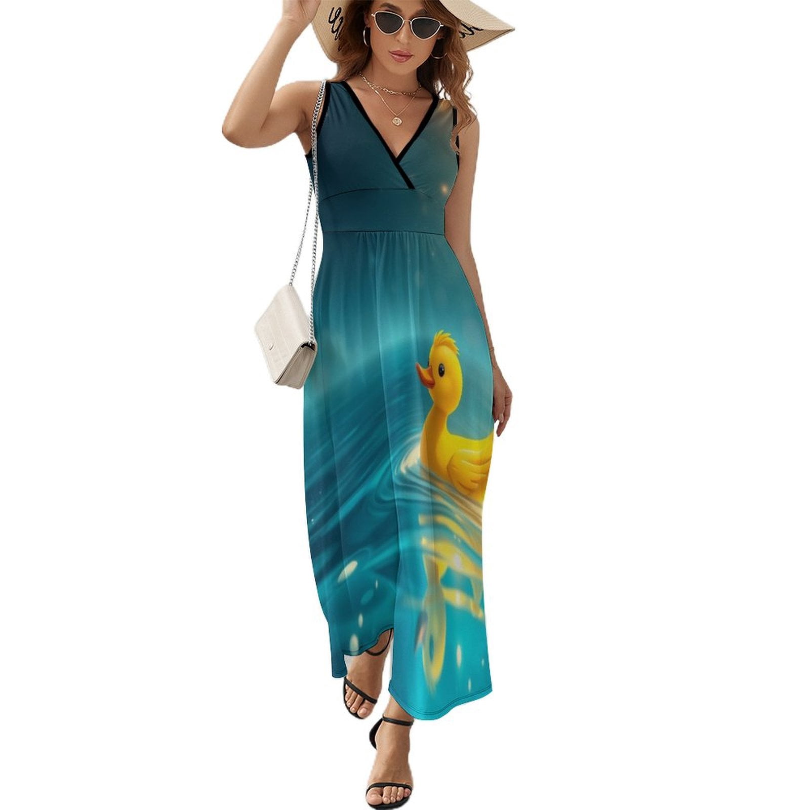 Rubber Duck Sleeveless Dress for Women Birthday Clothing Suit Summer ...
