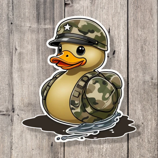 Rubber Duck Sticker 3" Army Military Combat Usa Troops Support Sticker ...