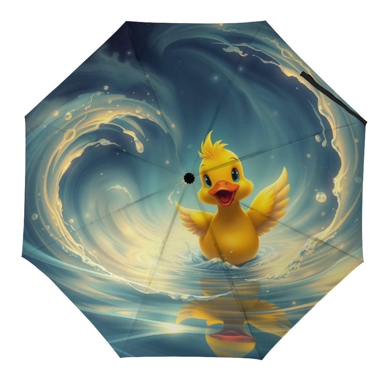Rubber Duck Sunscreen Parasol Outdoor Convinient Folding Umbrella With ...