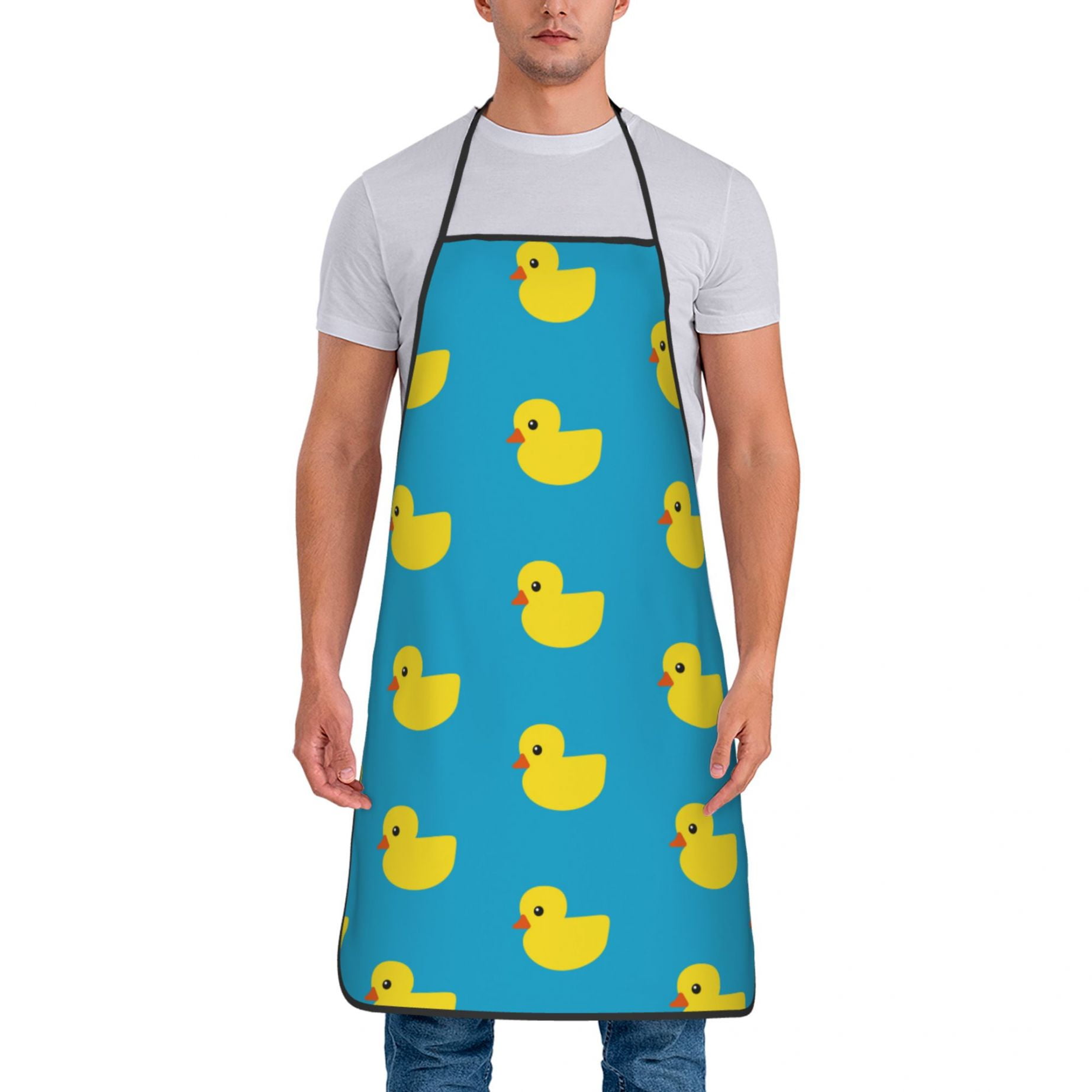 Rubber Duck Swimming (11) Aprons for Women Men Waterproof Apron Kitchen ...