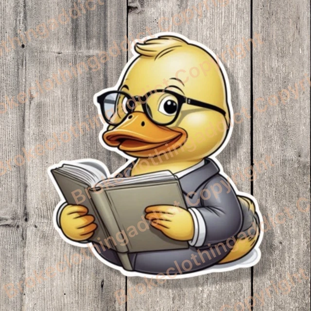 Rubber Duck Teacher Educator Vinyl Laptop Sticker Water Bottle Sticker ...