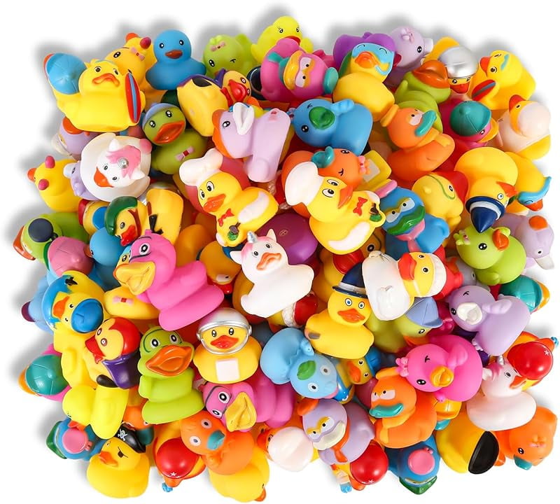 Rubber Ducks Bath Toy for Kids, Assortment Duckies for Jeep Ducking ...