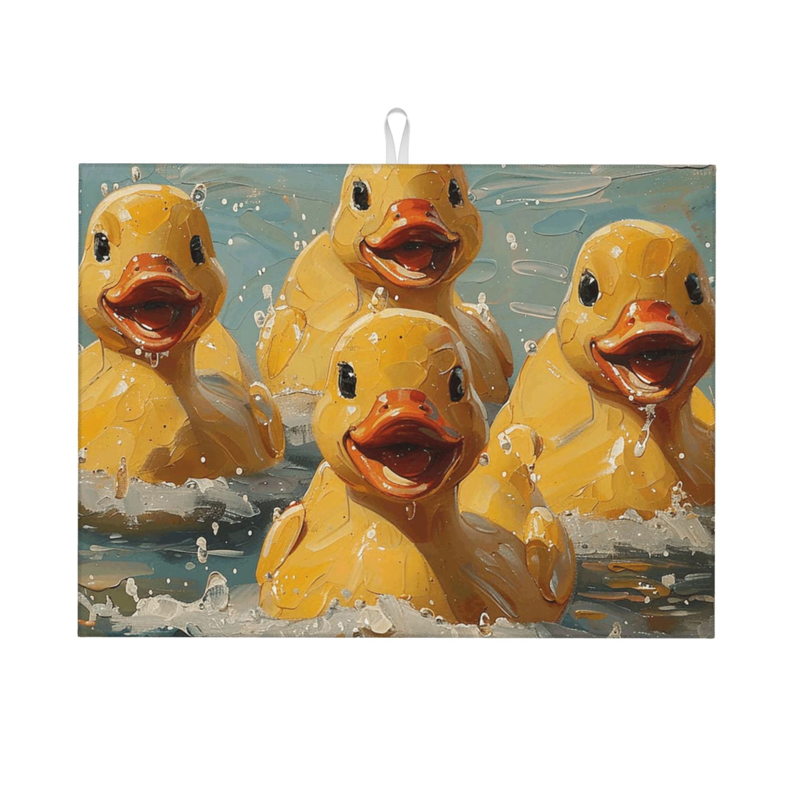 Rubber Ducks Funny Vintage Large Kitchen Drying Mat 18x24 Inch Ultra ...