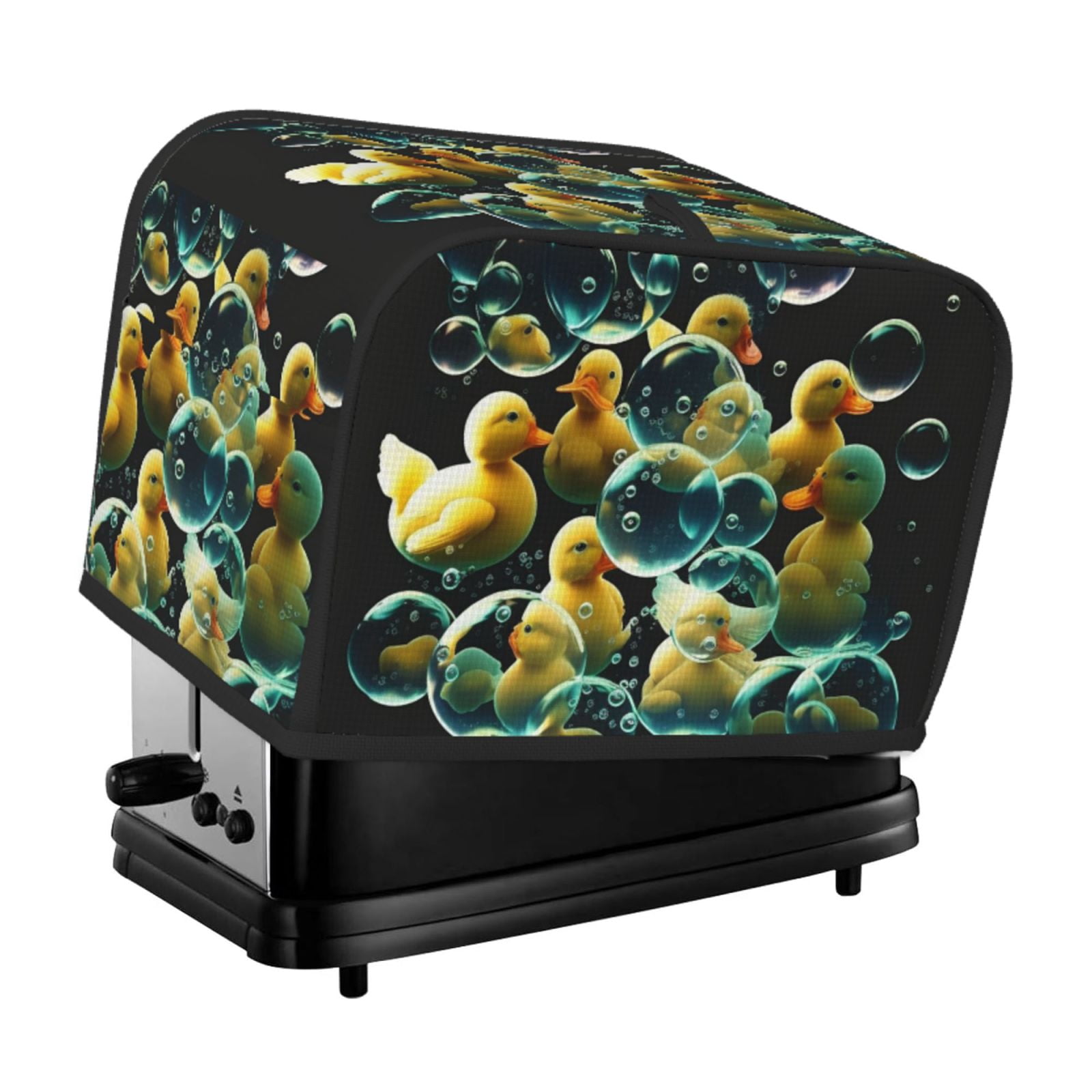 Rubber Ducks In Soap Bubbles 2 Slice Toaster Cover Bread Maker Dust ...