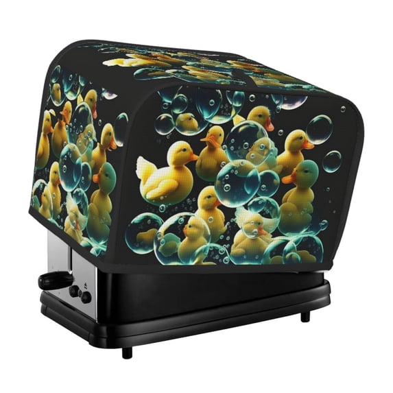 Rubber Ducks In Soap Bubbles 2 Slice Toaster Cover Bread Maker Dust ...