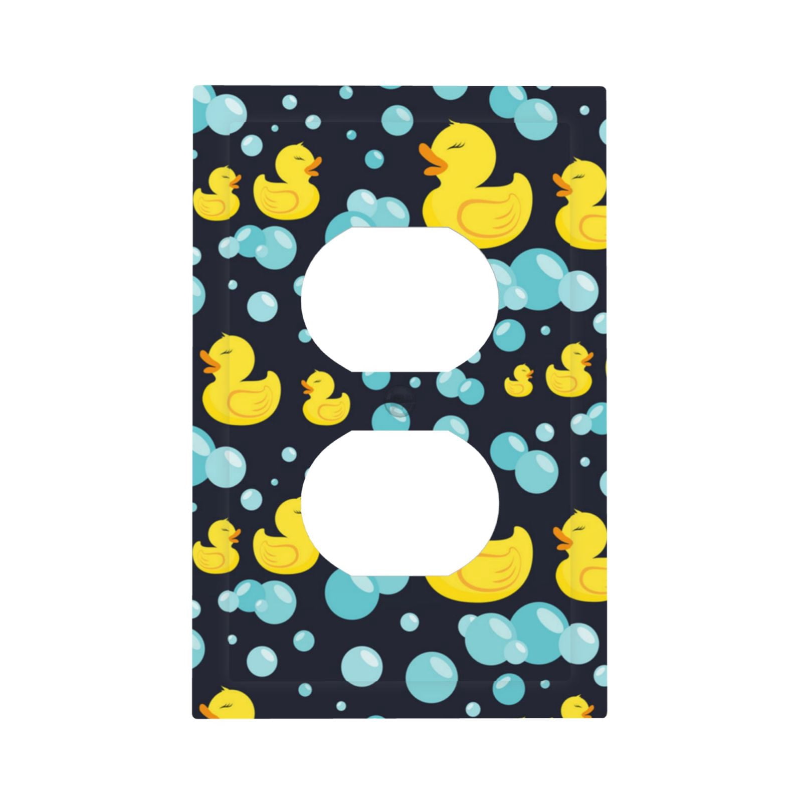 Rubber Ducks In Soap Bubbles Duplex Wall Plate 1 Gang Decorative ...