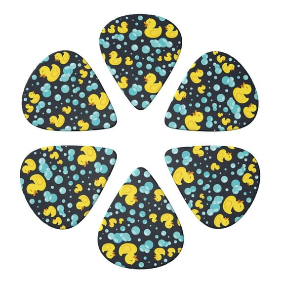 Rubber Ducks In Soap Bubbles Guitar Pick 6 Pack for Bass Acoustic ...