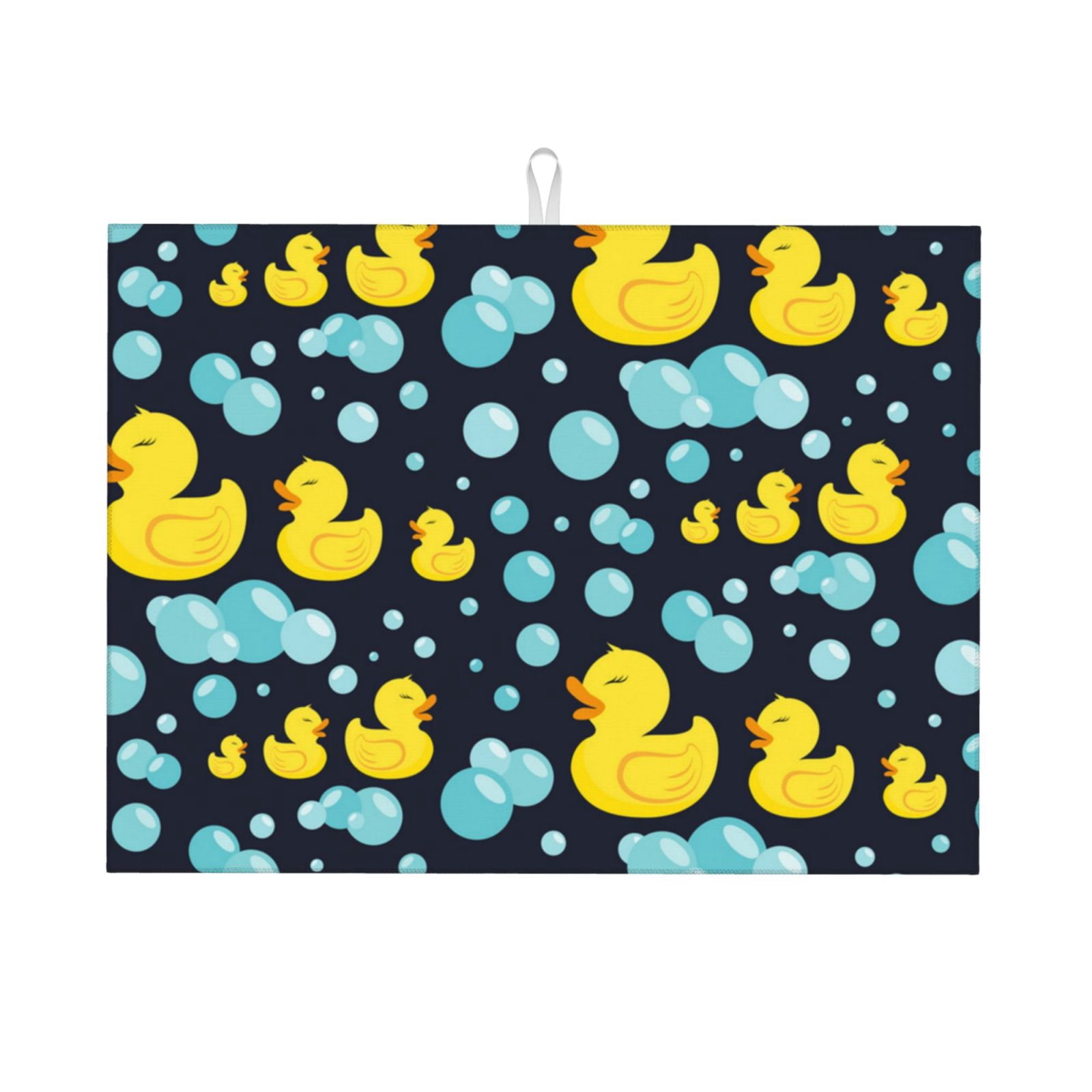Rubber Ducks In Soap Bubbles Large Kitchen Drying Mat 18x24 Inch Ultra ...