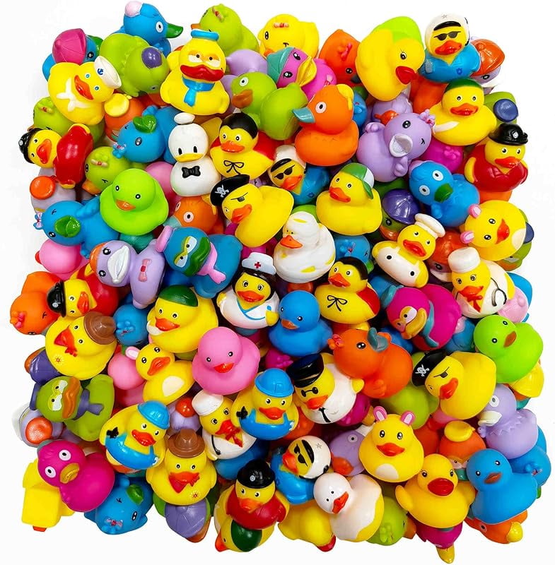 Rubber Ducks in Bulk,Assortment Duckies for Jeep Ducking Floater Duck Bath Toys Party Favors ...