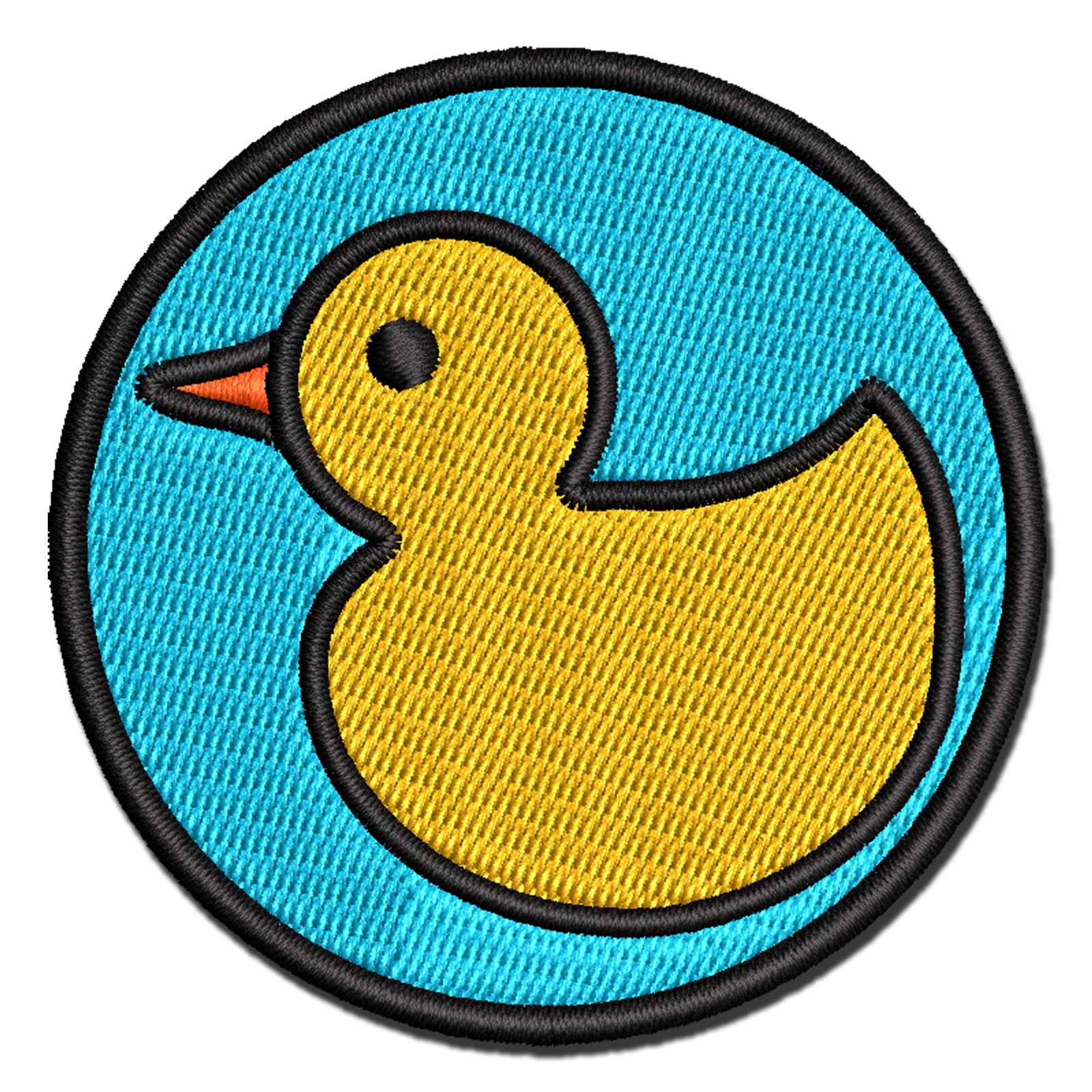 Rubber Ducky Applique Multi-Color Embroidered Hook & Loop Patch - 2.0 ...