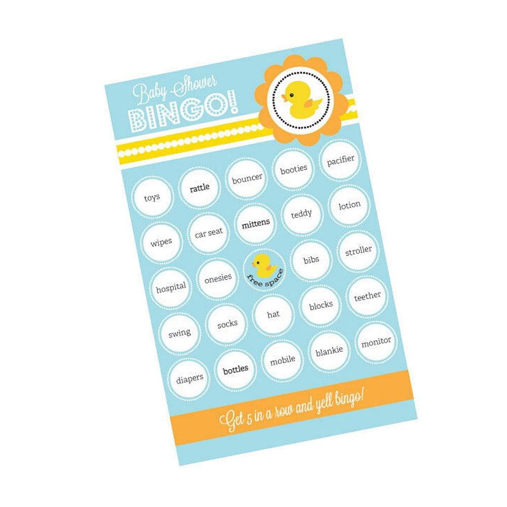 Rubber Ducky Baby Shower Bingo (Pack of 16 cards) - Walmart.com