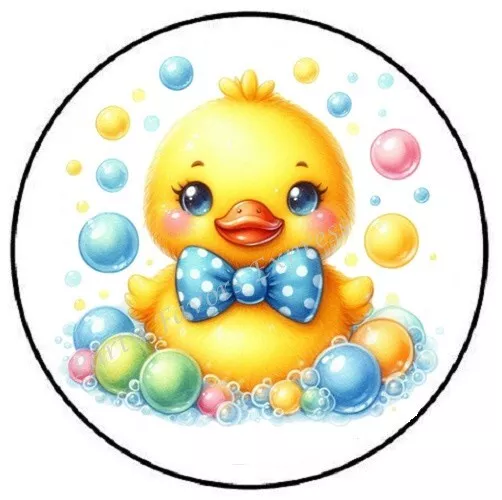 Rubber Ducky Duck Baby Shower Boy Stickers Party Favors Phone Decal ...