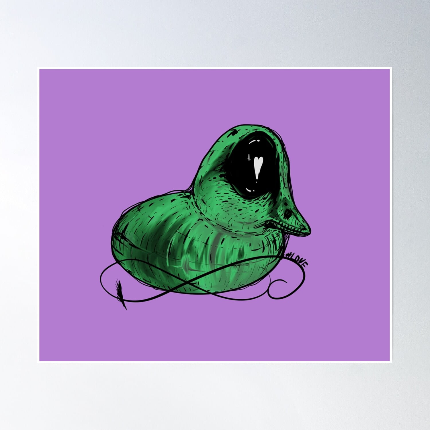 Rubber Ducky Heart&Cross Series Poster Wall Art, Modern Wall Decor ...