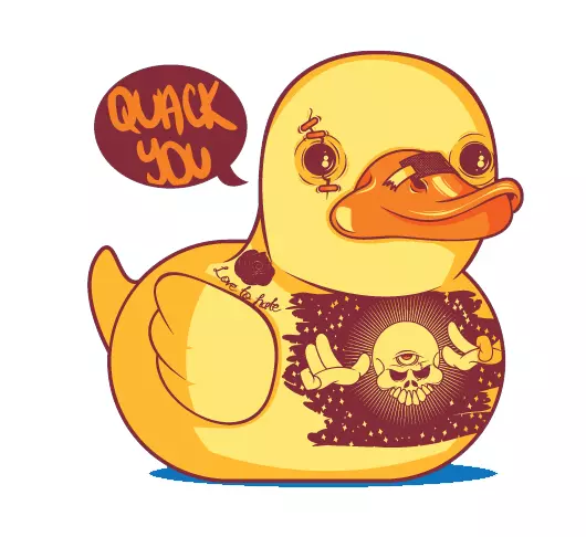Rubber Ducky Sticker Quake You Phone Decal Water Bottle Stickers Car ...