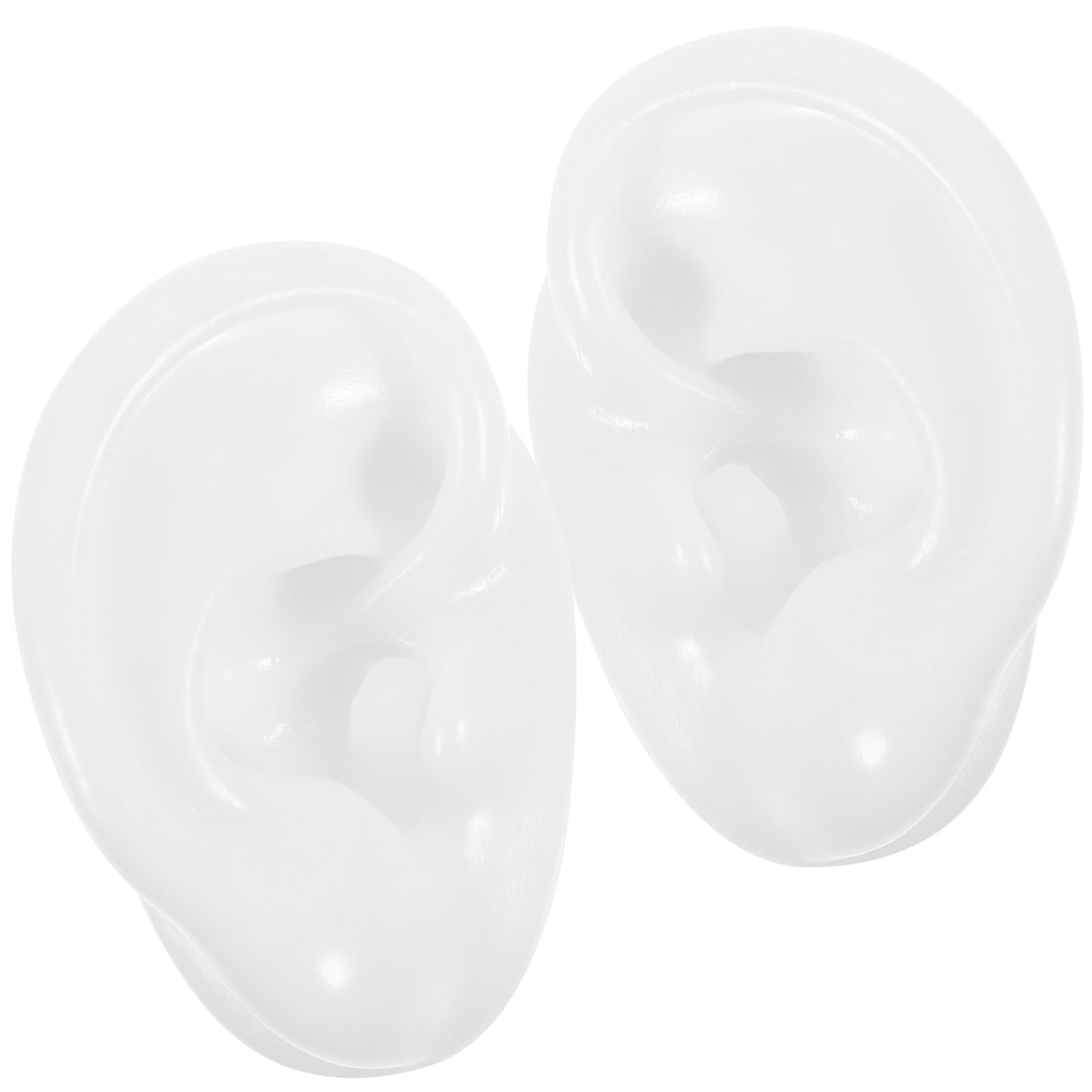 Rubber Ear Model Earwax Ear Mold Ear Acupuncture Model 6X4.5CM White ...