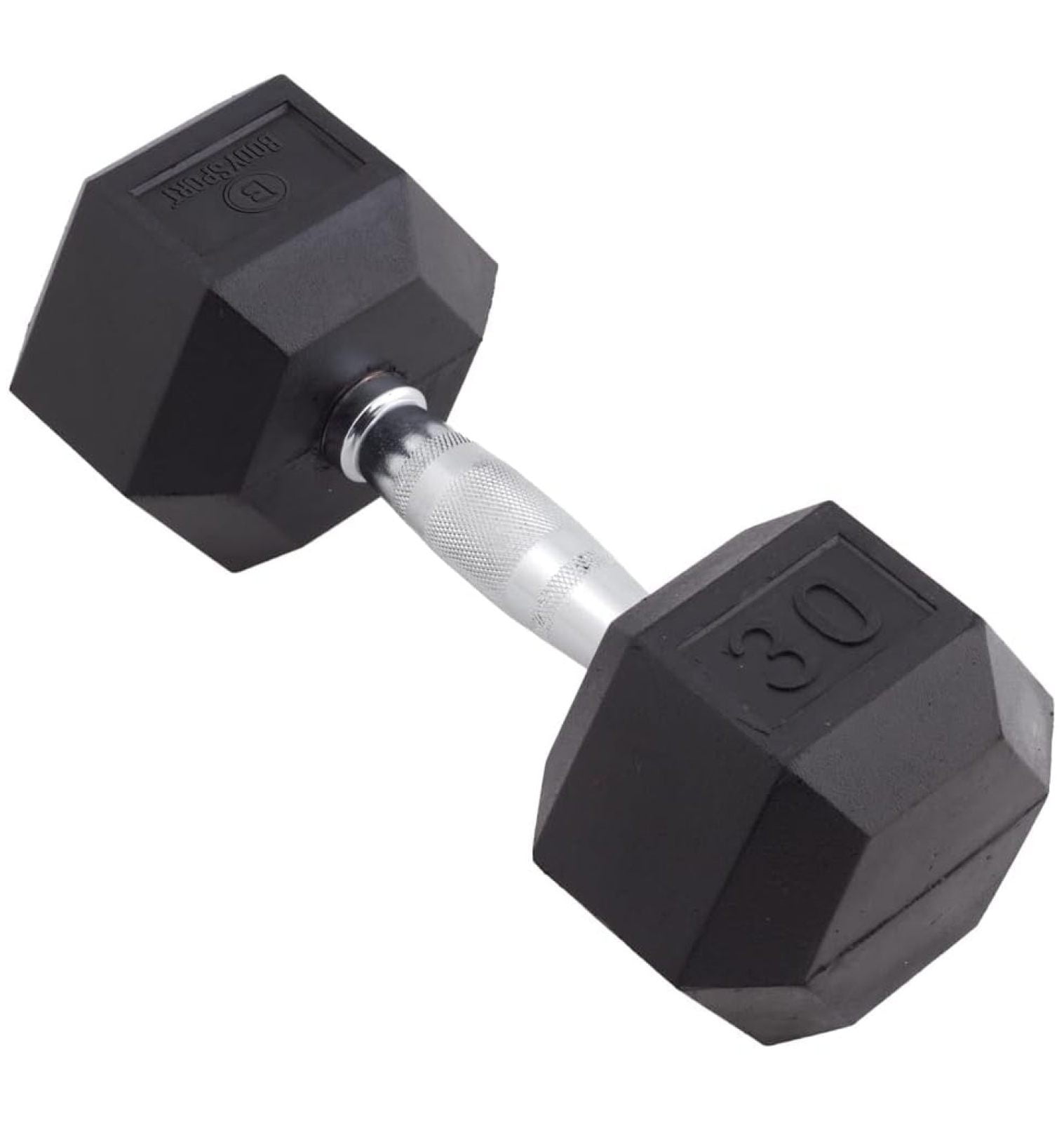 Rubber Encased Hex Dumbbell Weight, Single – Dumbbells for Exercises ...