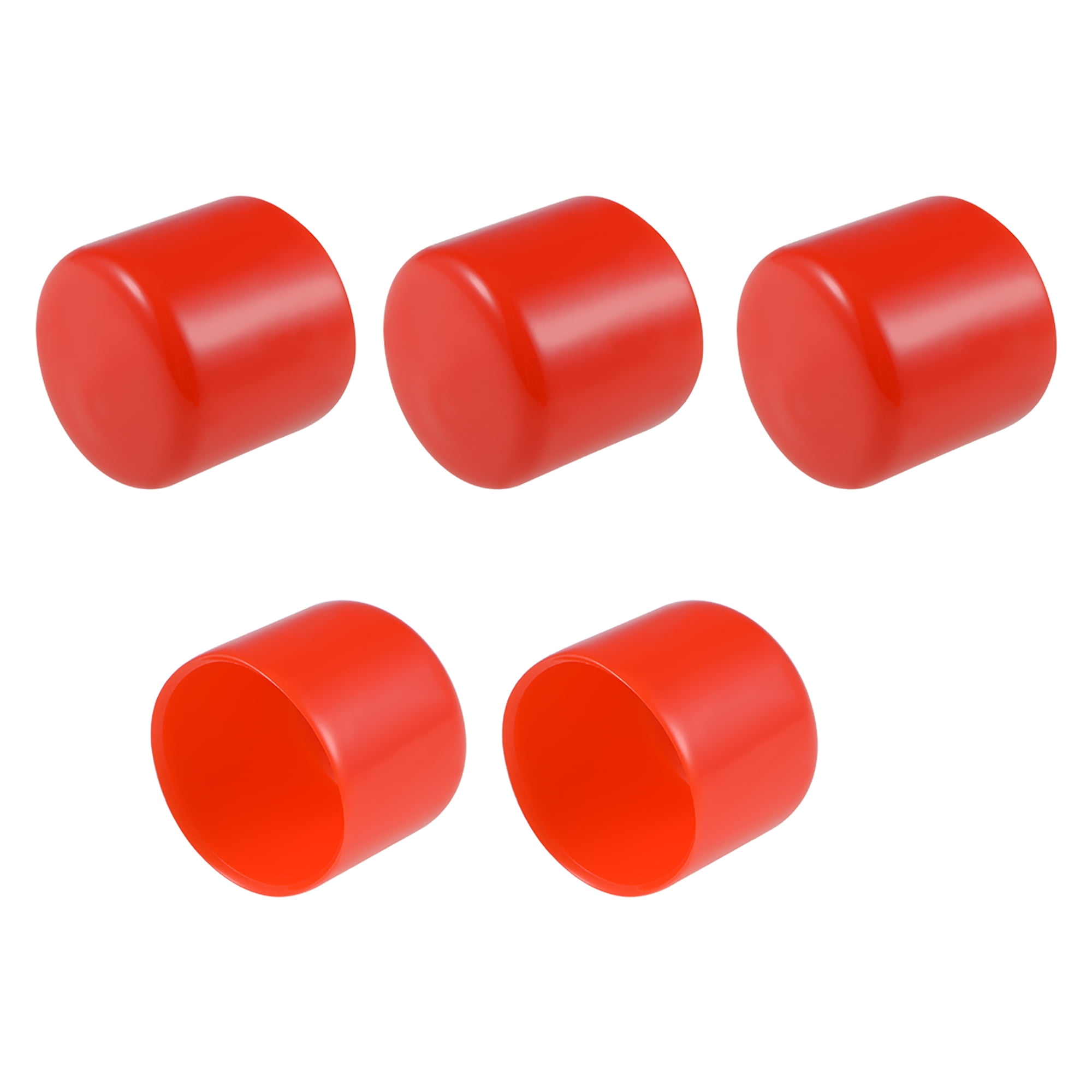Rubber End Caps, 1-3/8 inch ID Round End Cap Cover Flexible Screw ...