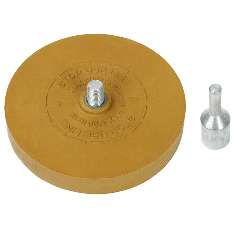 Rubber Eraser Wheel Car Decal Sticker Adhesive Remover 3.5inch Pad with ...
