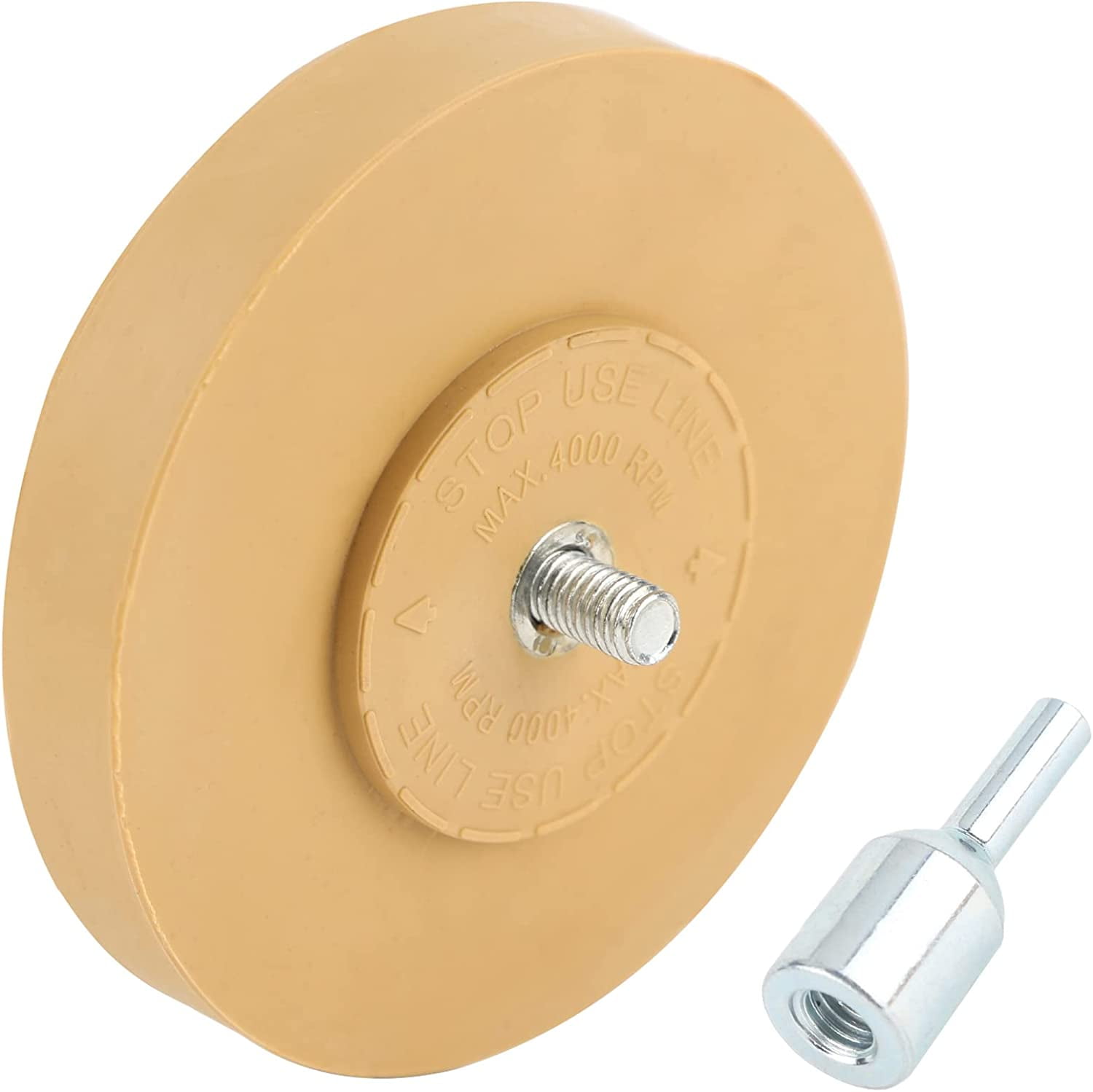 Rubber Eraser Wheel,Decal Remover Eraser Wheel - 4 inch Pad with Drill ...